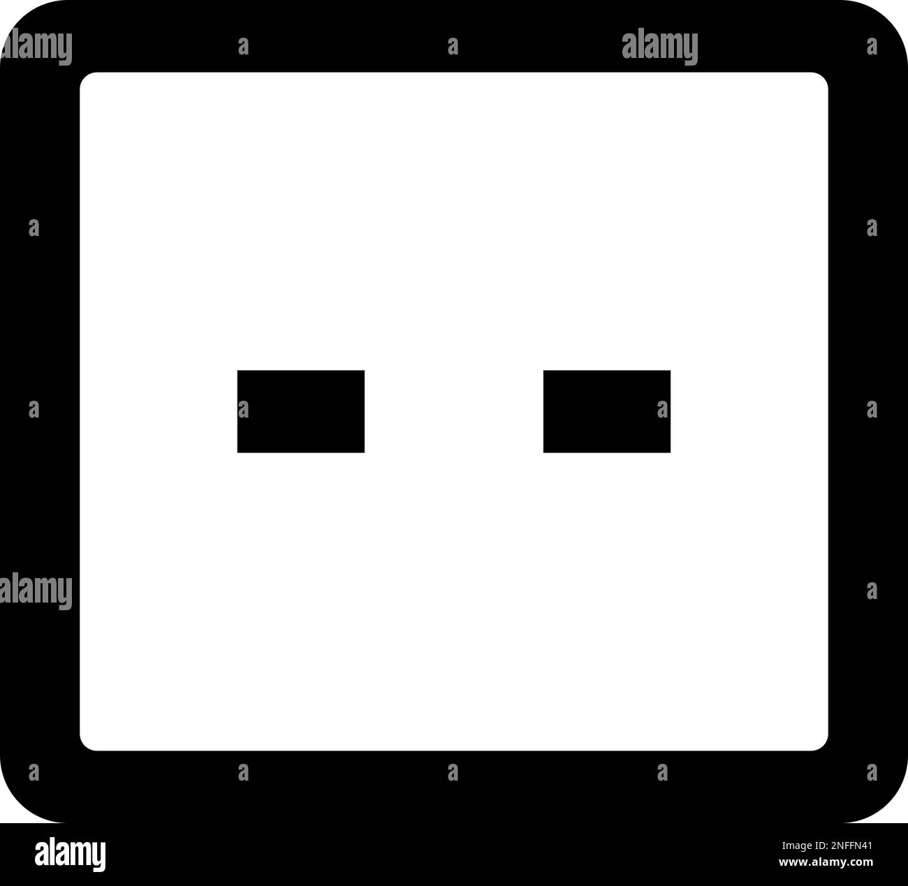 Simple socket icon. An outlet socket. Editable vector Stock Vector ... Simple socket icon. An outlet socket. Editable vector Stock Vector ...