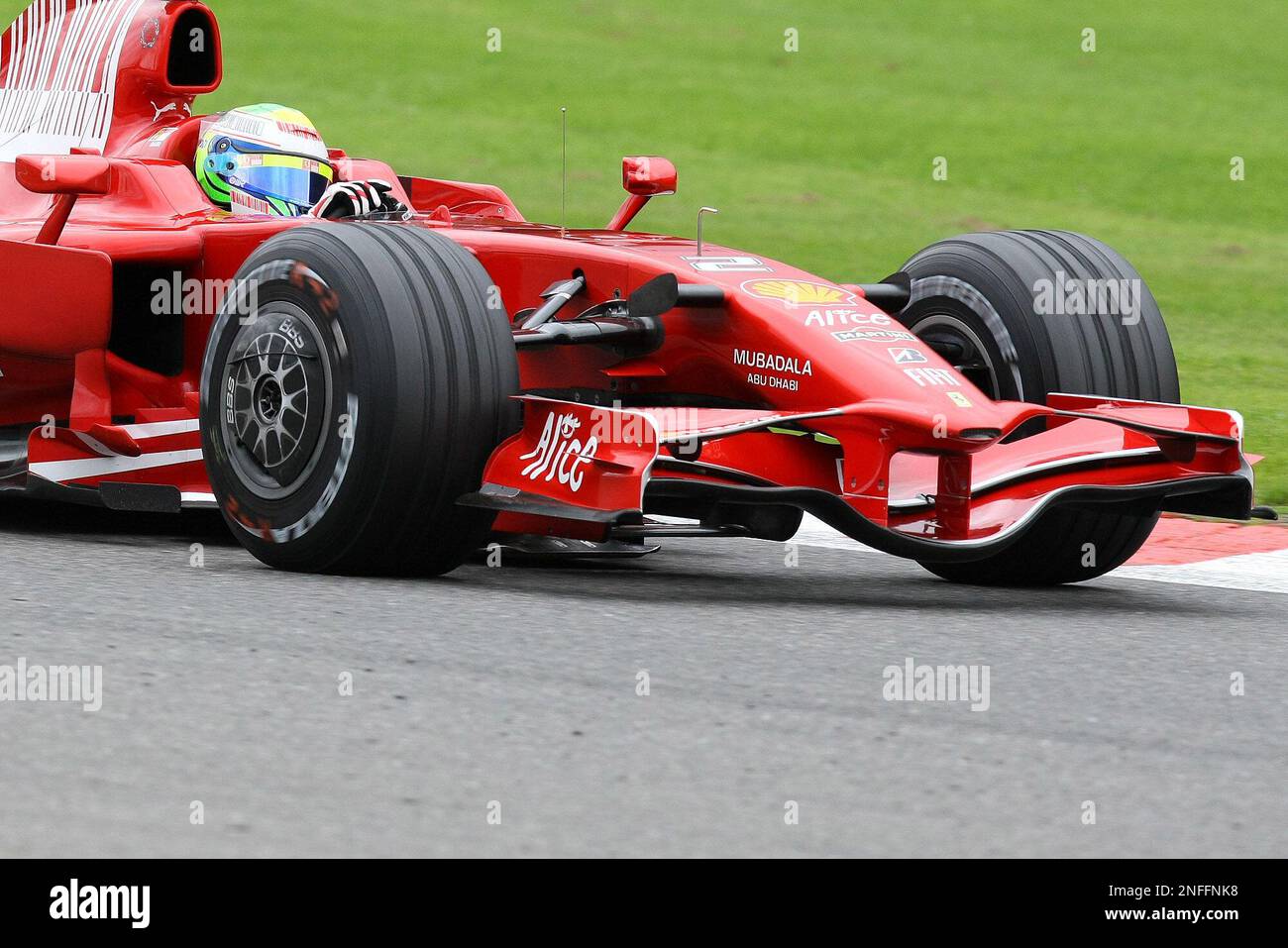 Ferrari Formula One driver Felipe Massa of Brazil steers his car during ...