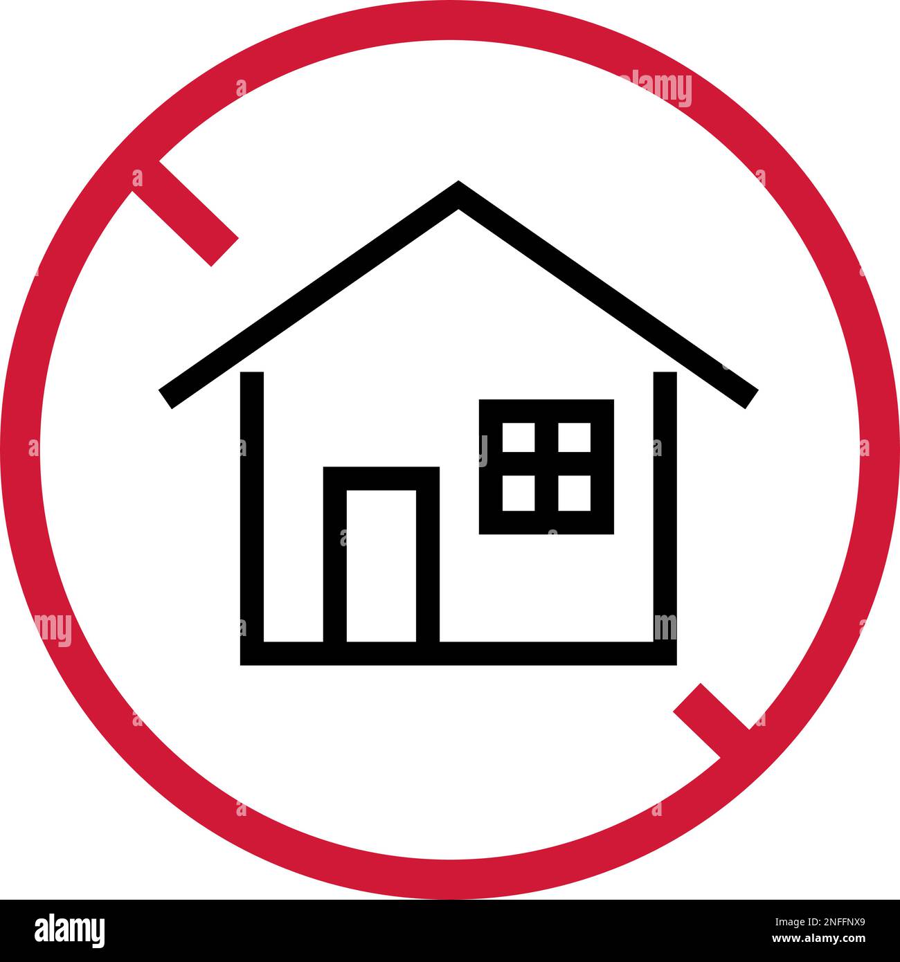 Housing Restrictions Icon. Housing Regulations. Editable vector Stock ...