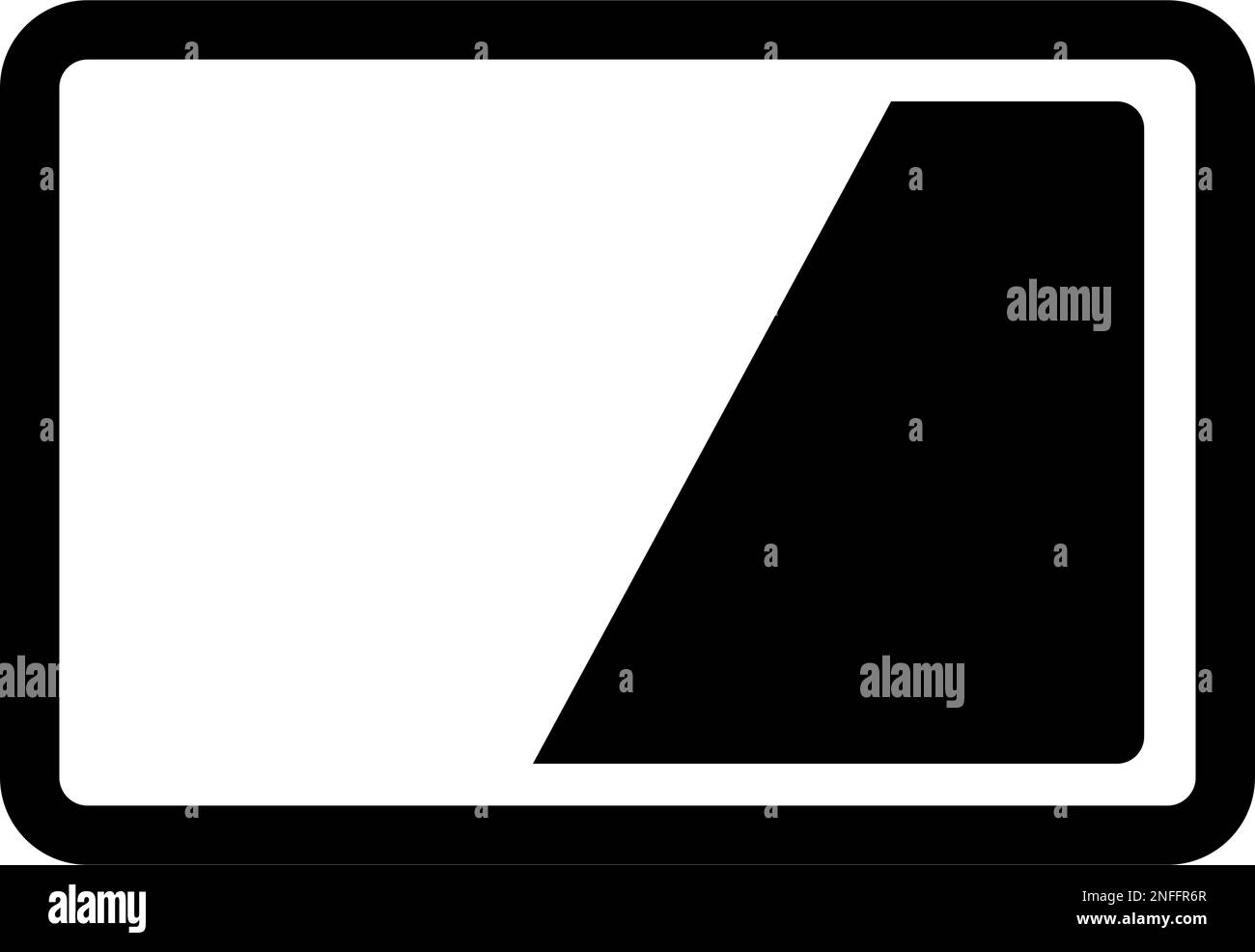 IC card silhouette icon. Smart card. Chip card. Editable vector Stock ...