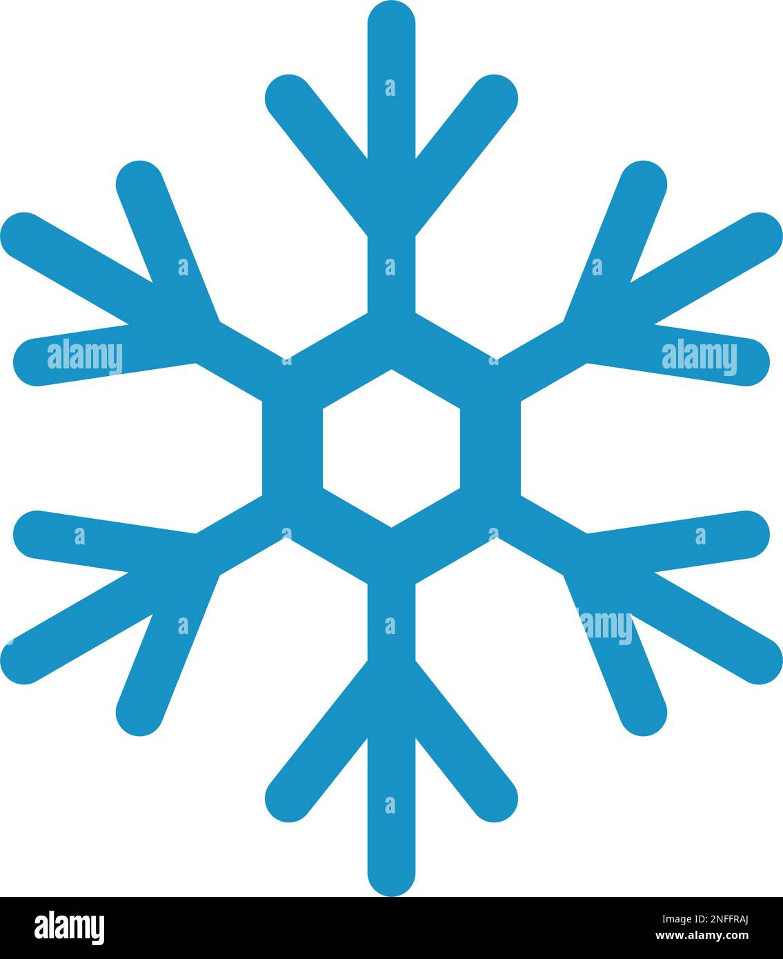 Blue snowflake icon. Ice crystal. Symbol of winter and cold. Editable ... Blue snowflake icon. Ice crystal. Symbol of winter and cold. Editable ...