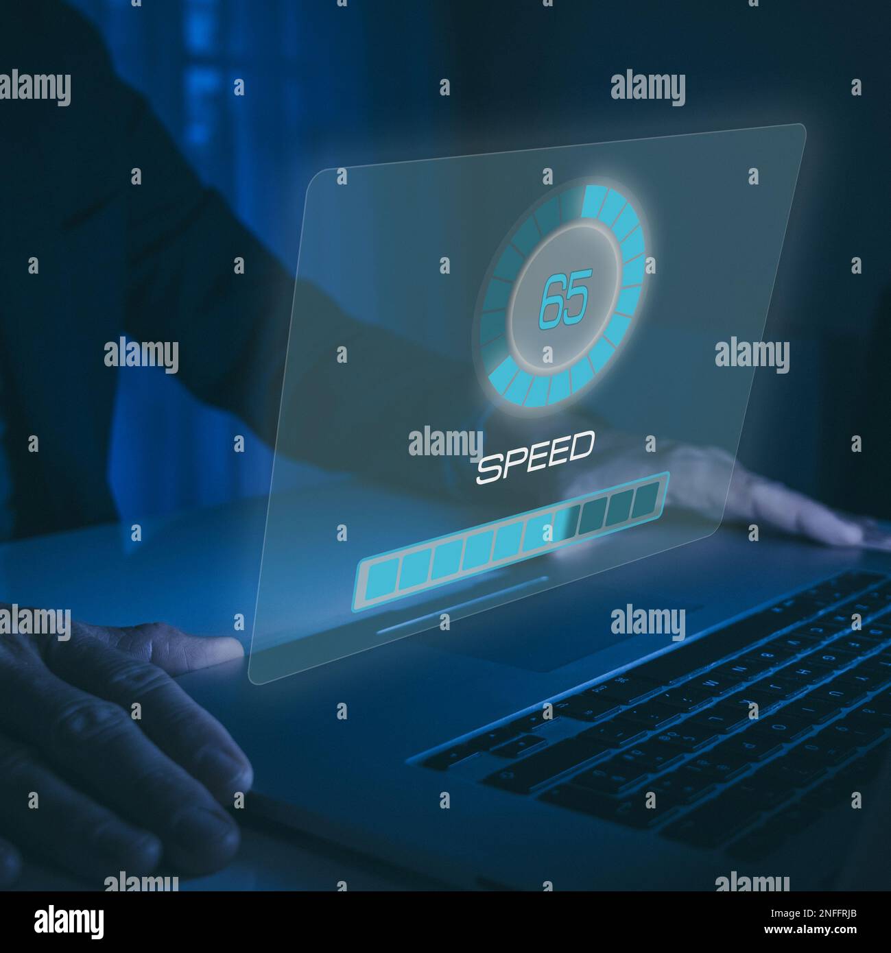 Speed test broadband connection Testing how fast internet is System ...