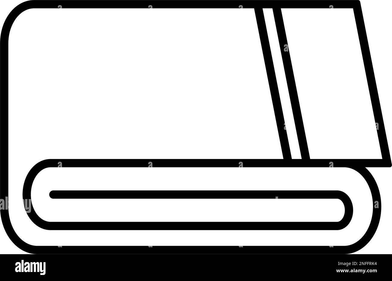 Folded and clean towel icon. Editable vector Stock Vector Image & Art ...