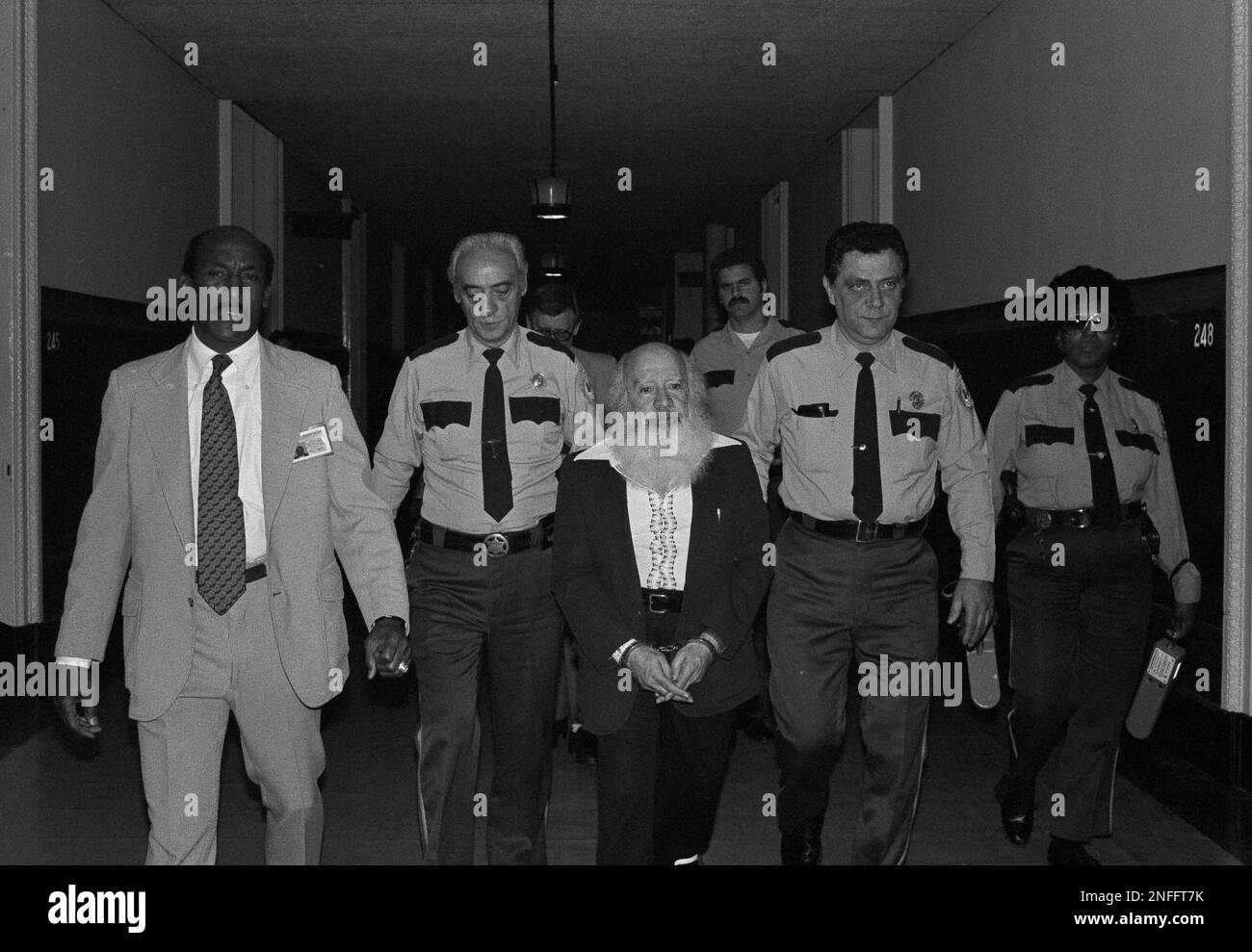 Harry "the Hunchback" Riccobene is led from court in Philadelphia after ...