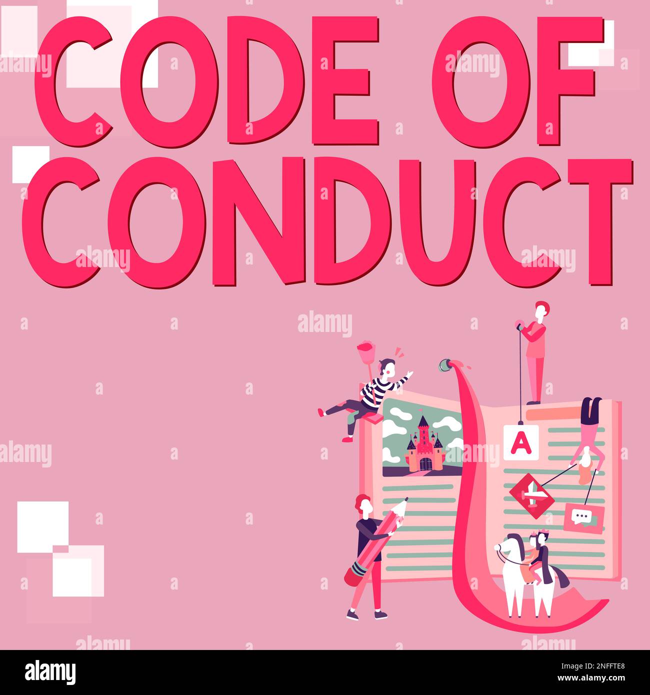 Text sign showing Code Of Conduct. Business showcase Ethics rules moral ...