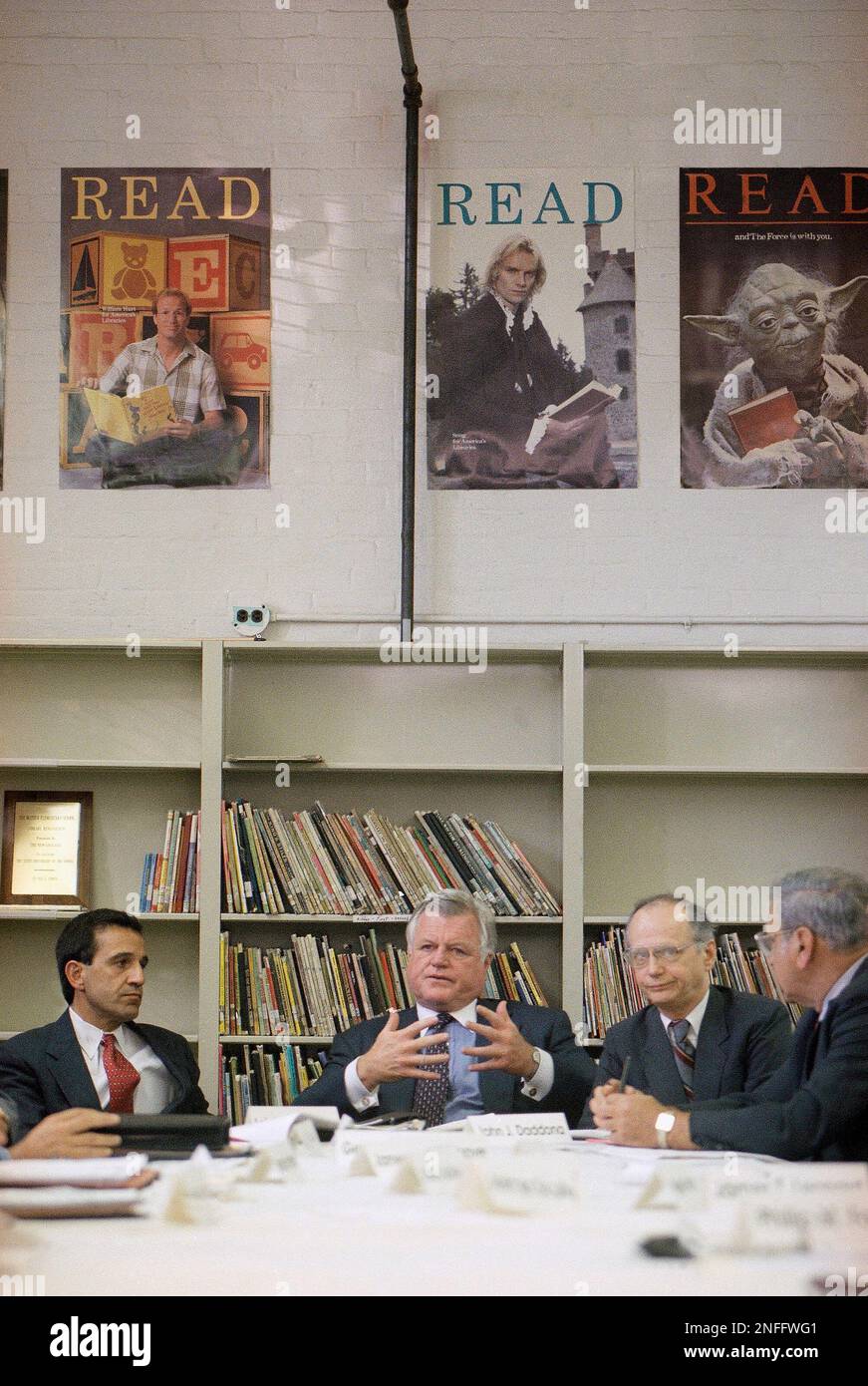 U.S. Sen. Edward Kennedy, D-Mass., second from left, along with U.S ...