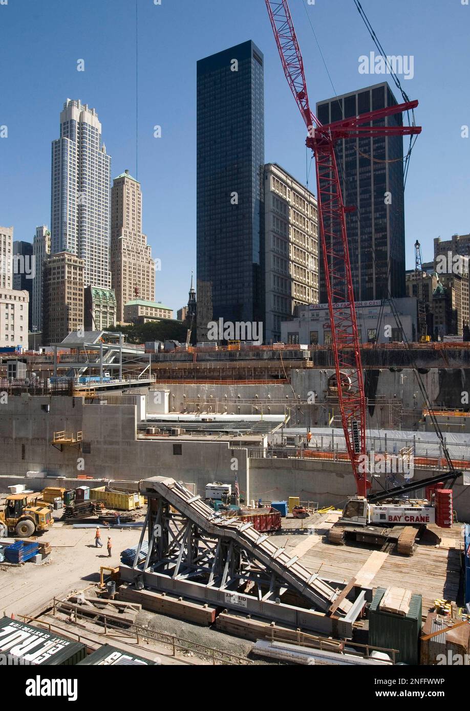 The Survivors Staircase, bottom, is shown at the World Trade Center ...