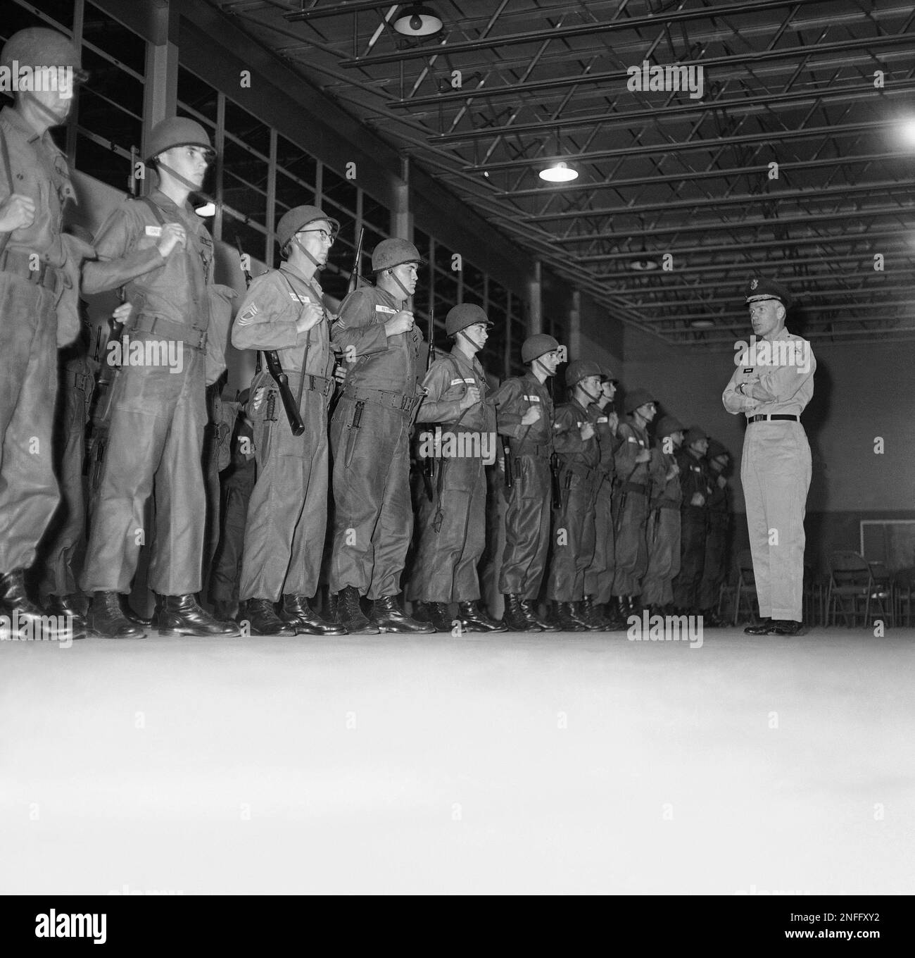 Alabama Adj. Gen. Henry V. Graham, right, thanks his troops on May 29 ...