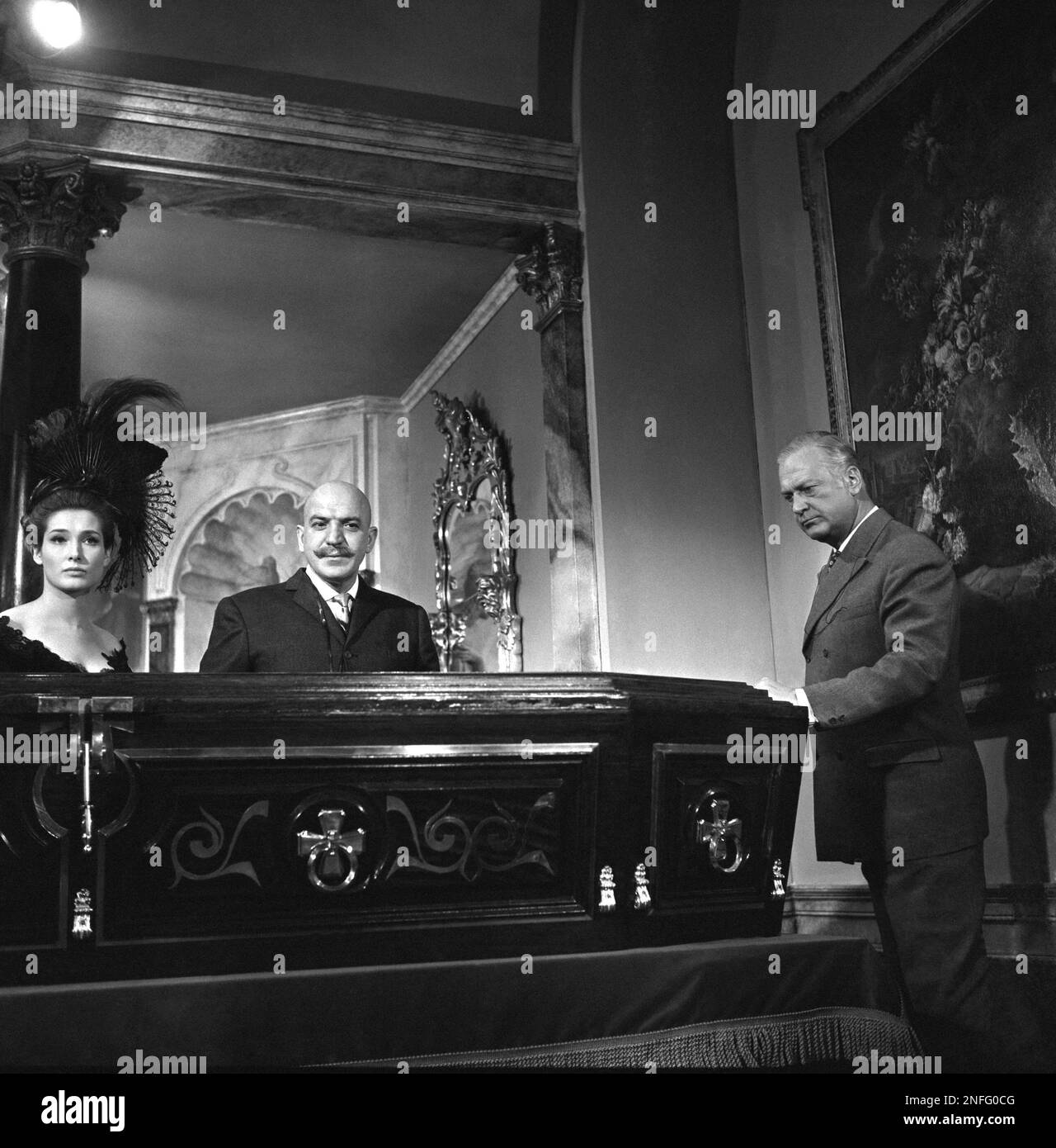 Annabella Incontrera, left, Telly Savalas, centre, and Curt Jürgens ...