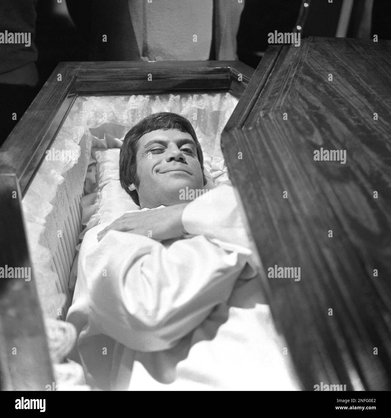 British actor Oliver Reed prepares to film a scene on the set of 'The ...