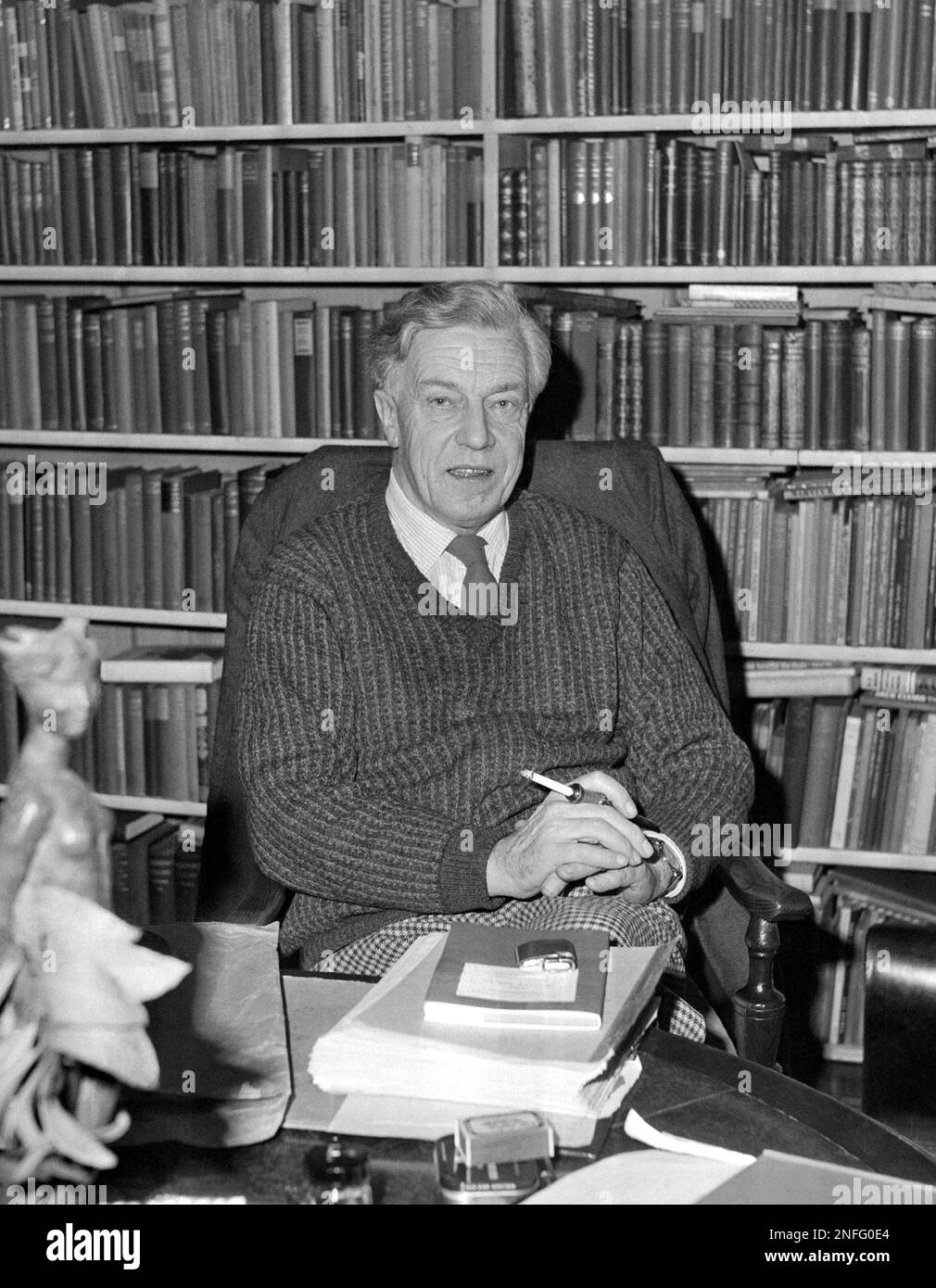 New Poet Laureate Cecil Day-Lewis in his home in Greenwich, London, on ...