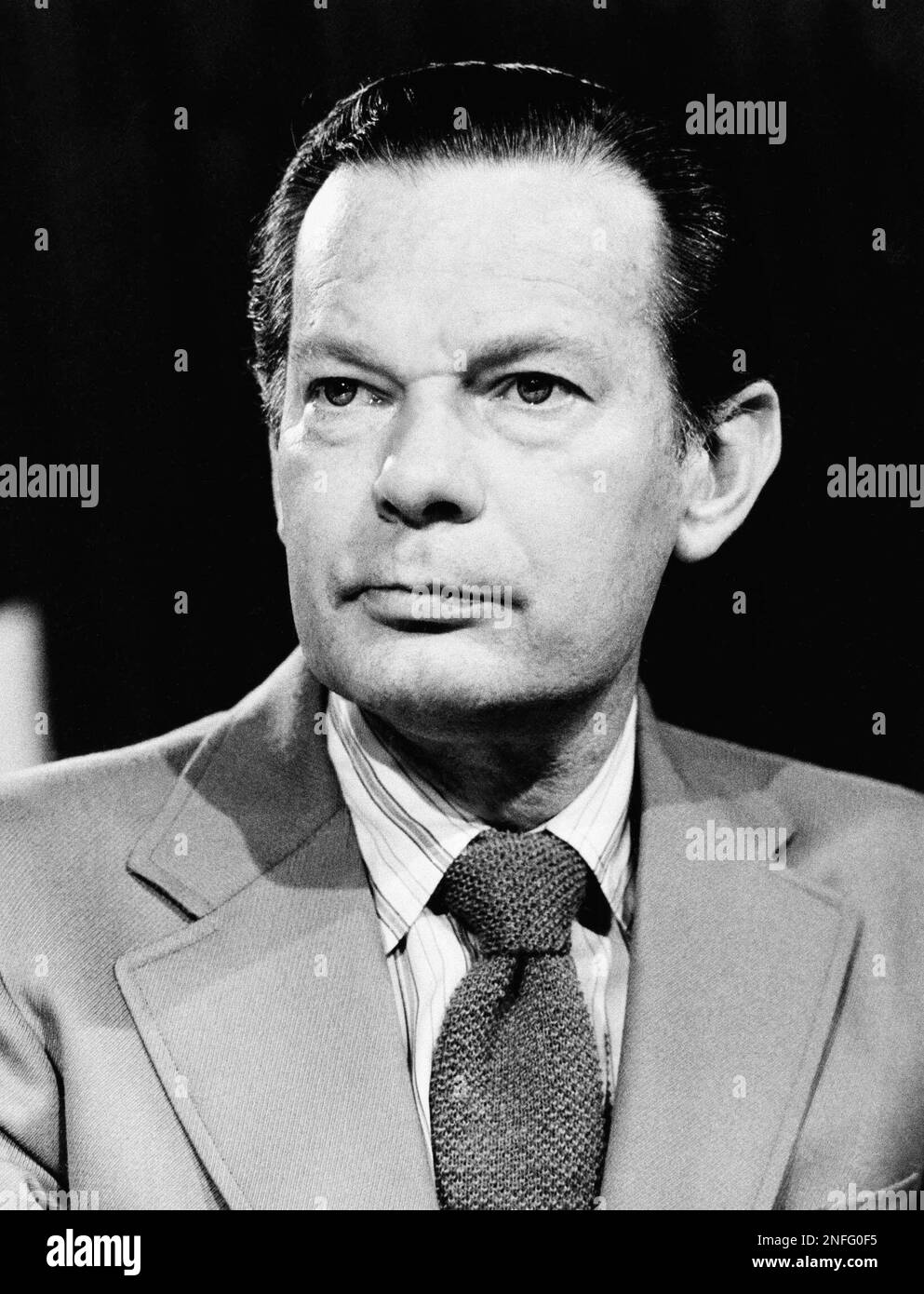David Brinkley, NBC news commentator shown September 1972. (AP Photo ...