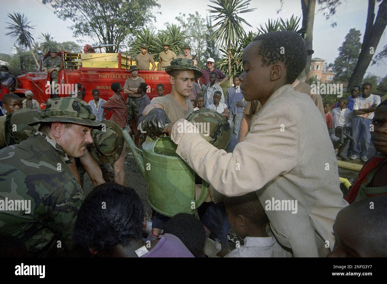 Sgt. Scott McDonough, left, of Fort Lauderdale, Fla., and David Jackson ...