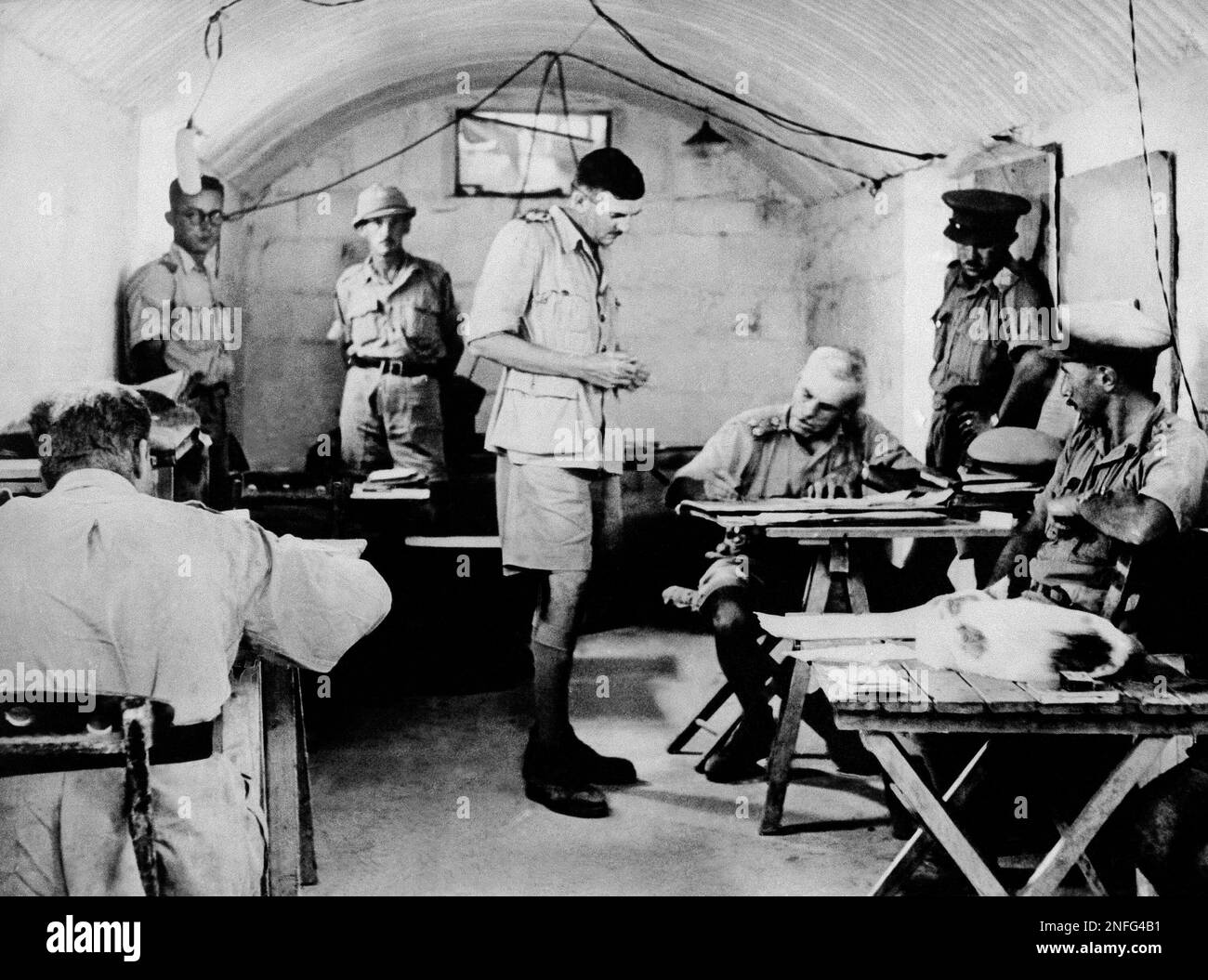 Senior 8th Army officers paid a visit to Brigadier headquarters, July 6 ...