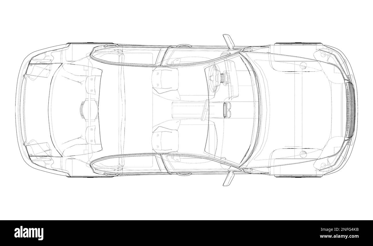 Electromobile. 3d illustration Stock Photo - Alamy