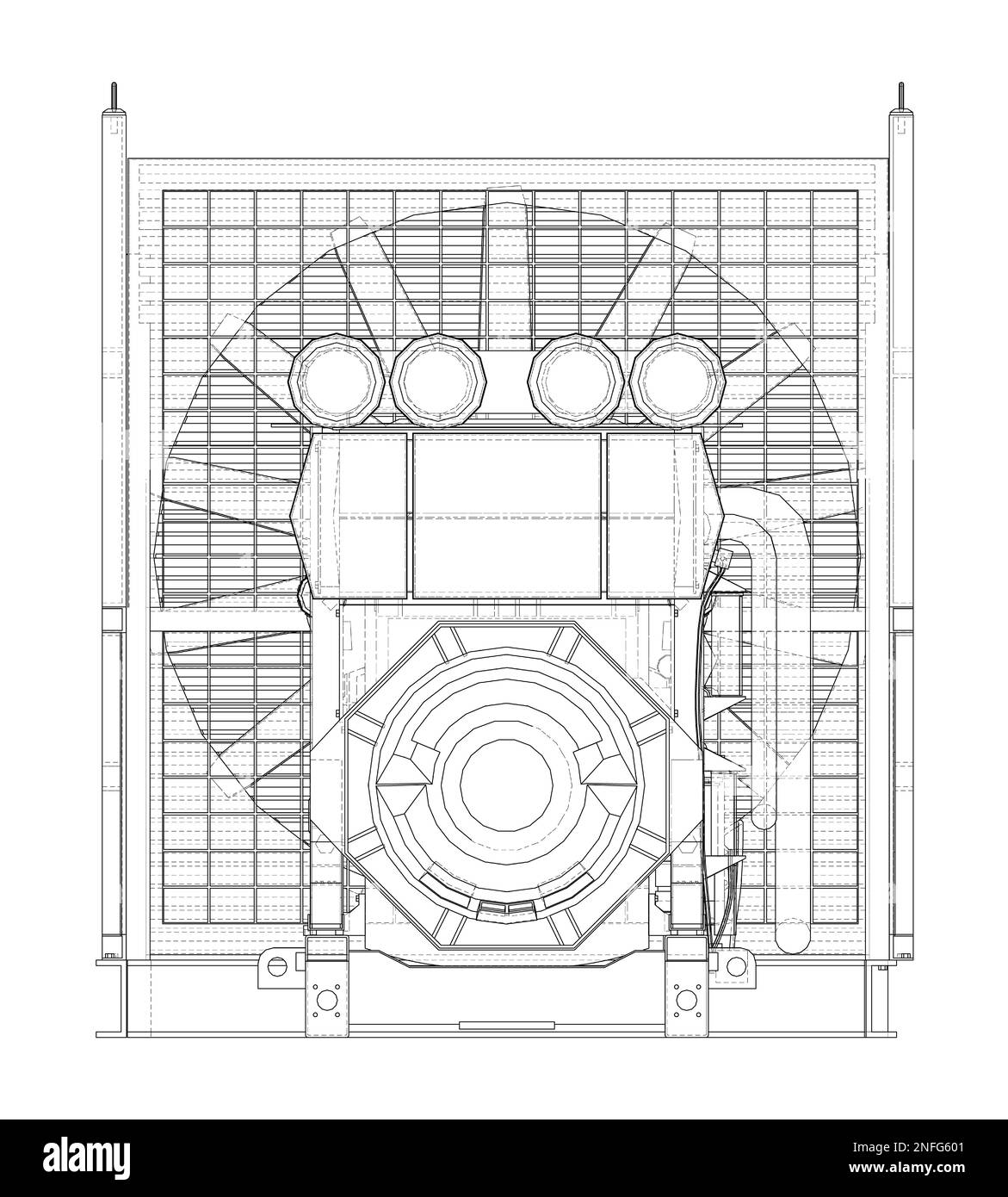 Large industrial diesel generator Stock Photo - Alamy