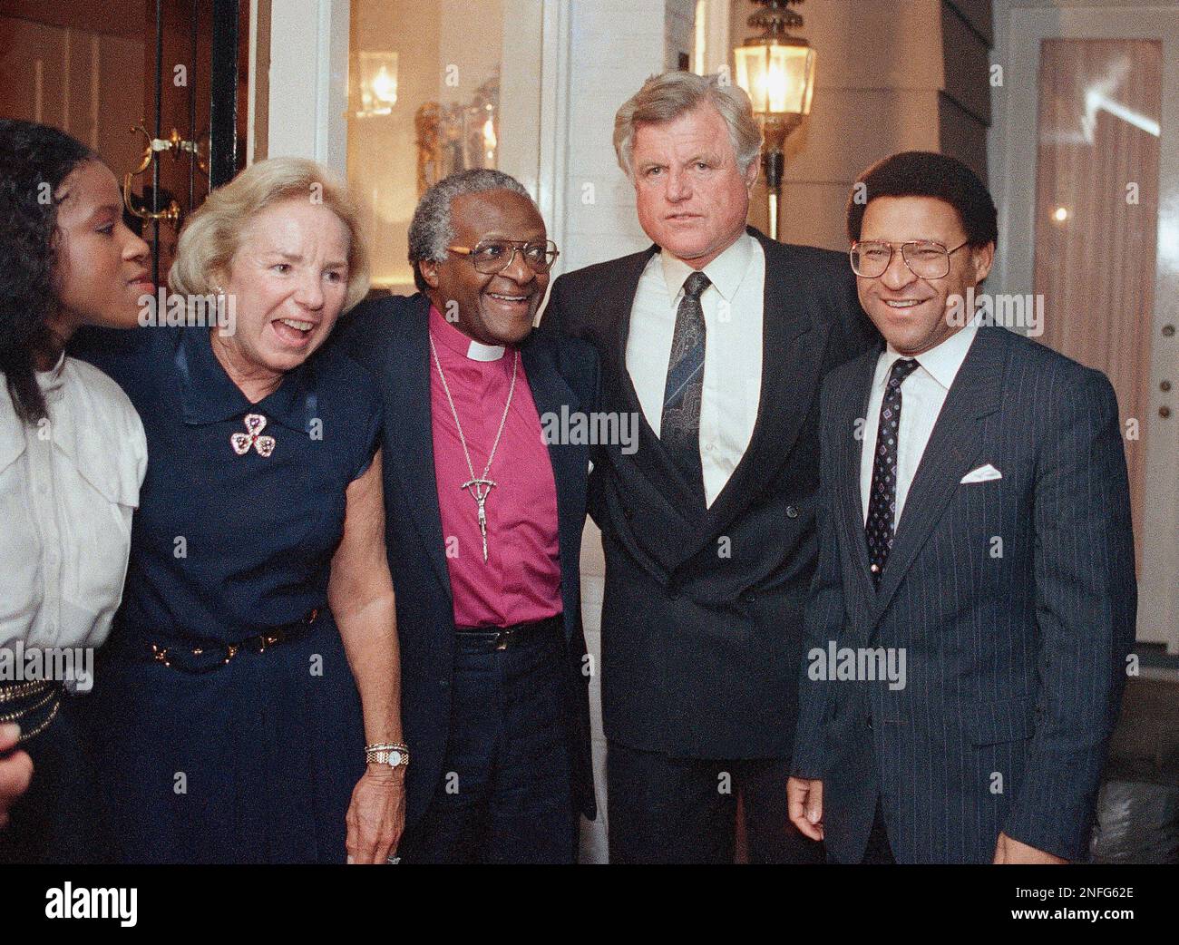 South African Archbishop Des Tutu, left, and Rev. Allan Boesak, right ...