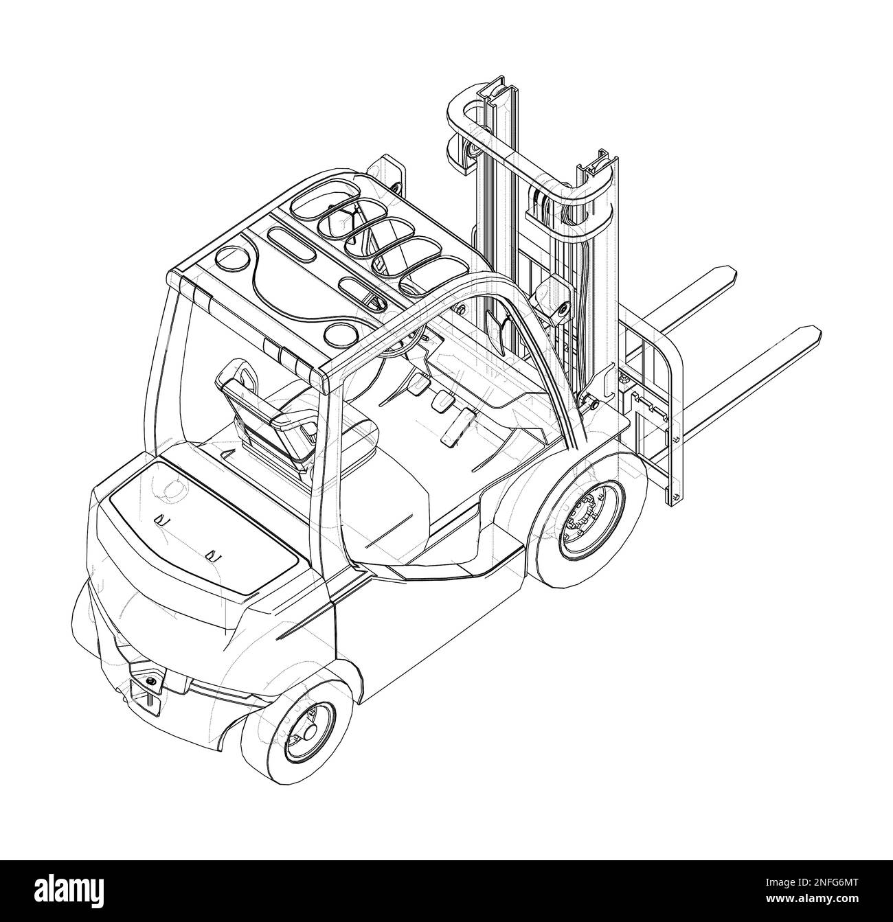 Hydraulic loading lift Black and White Stock Photos & Images - Alamy