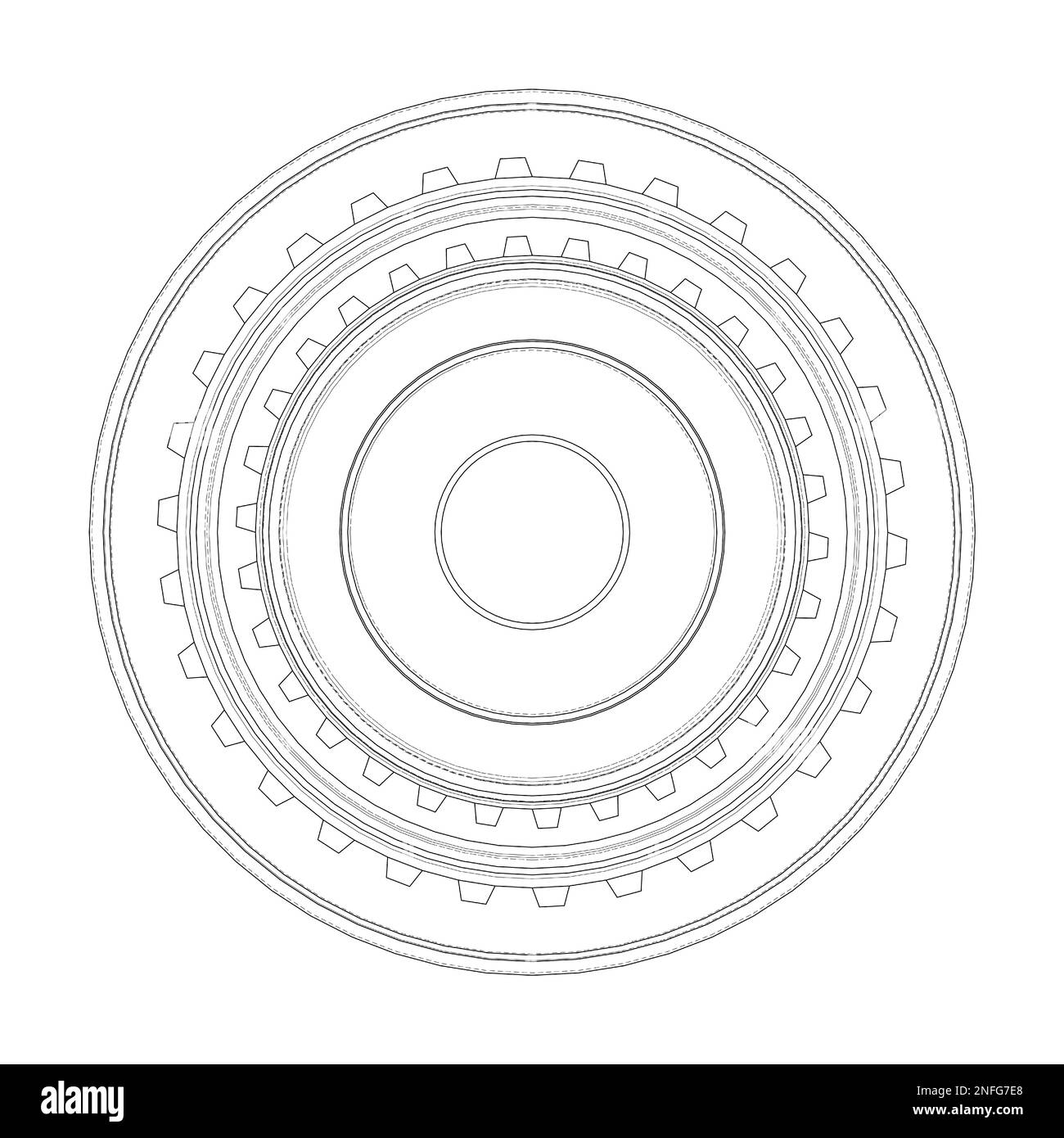 Gear wheel. 3d illustration Stock Photo - Alamy