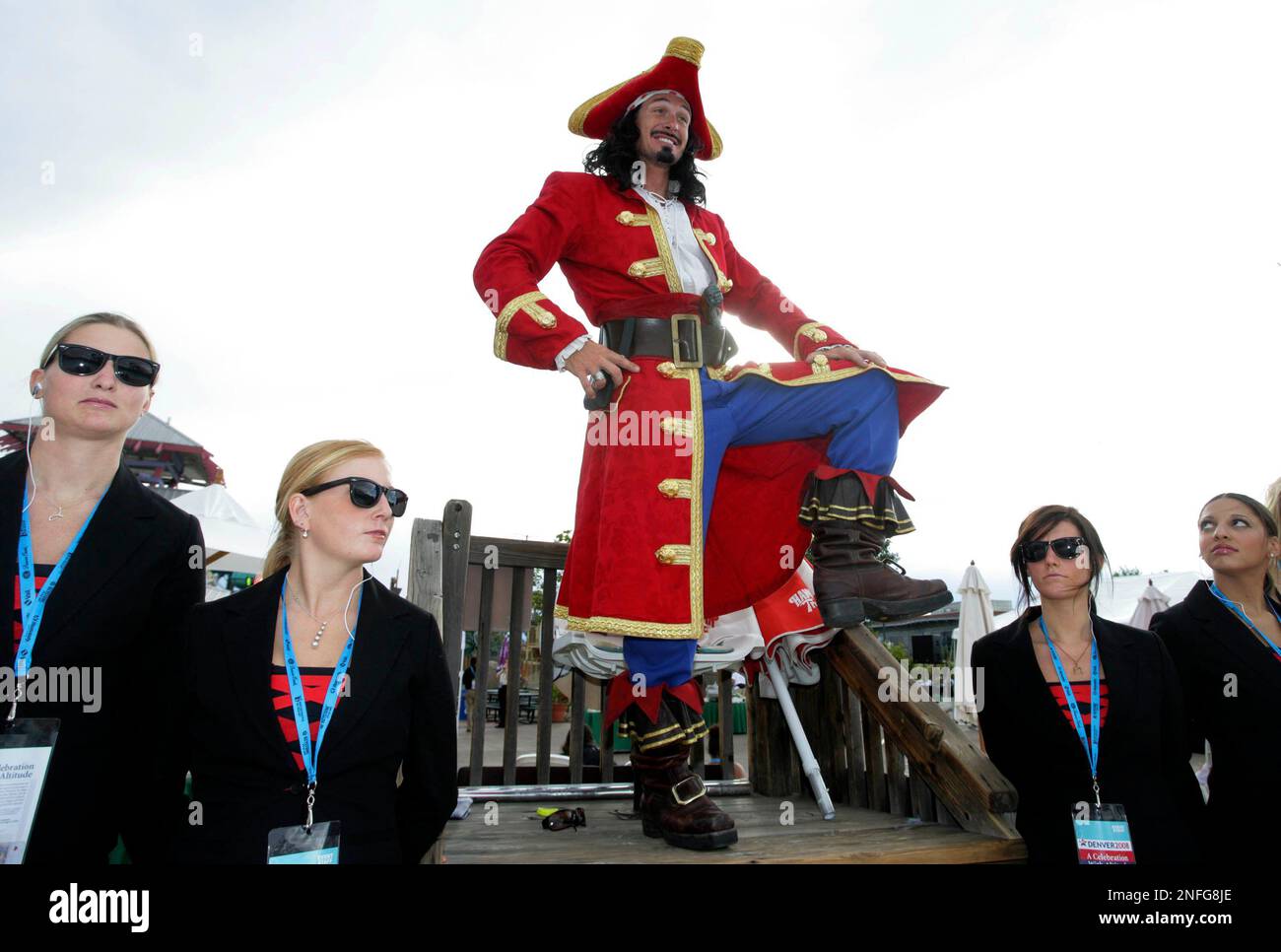 Captain Morgan campaigns after announcing his candidacy for President ...