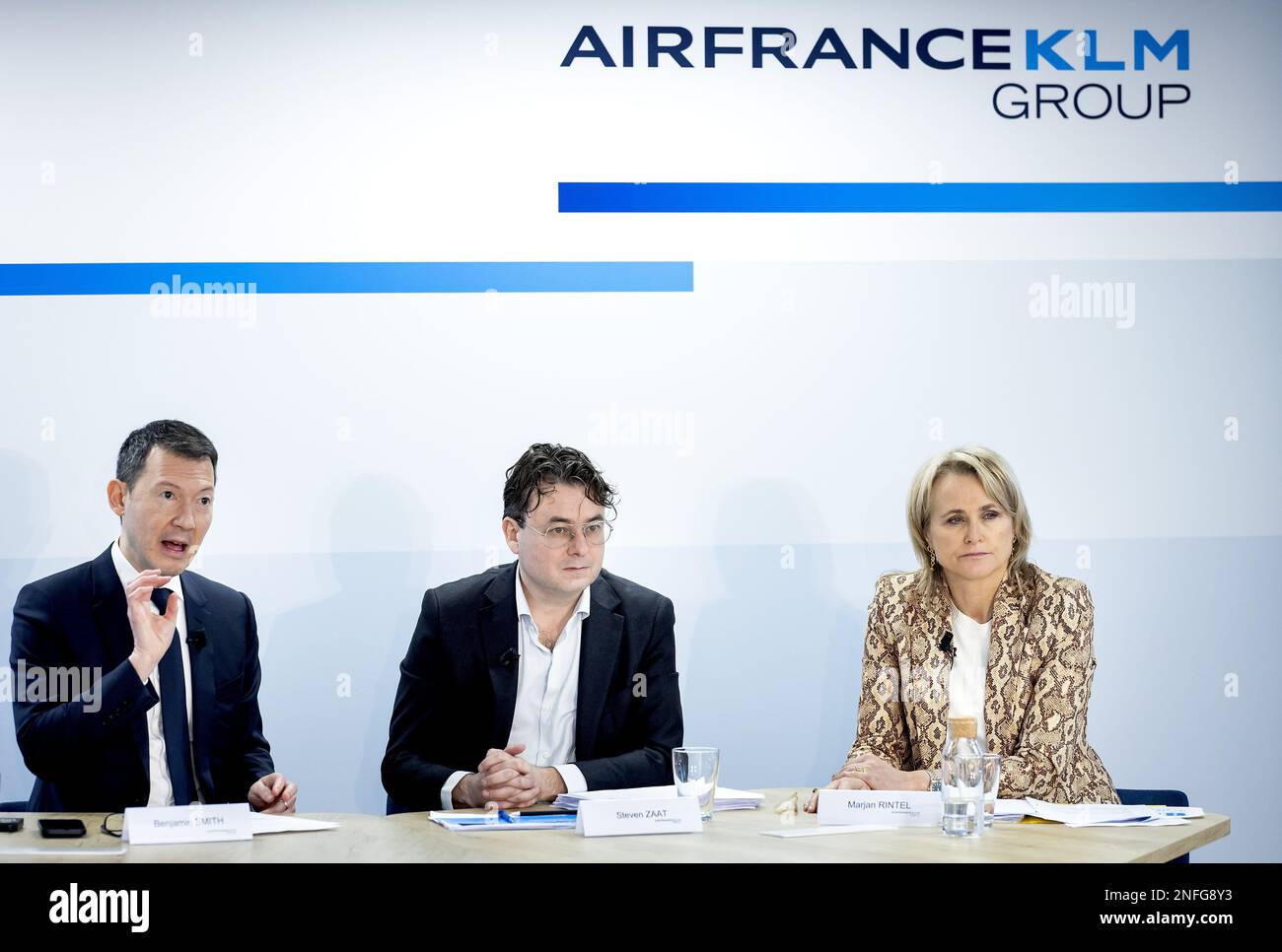 PARIS - Benjamin Smith, CEO Air France-KLM, Steven Zaat, CFO Air France ...