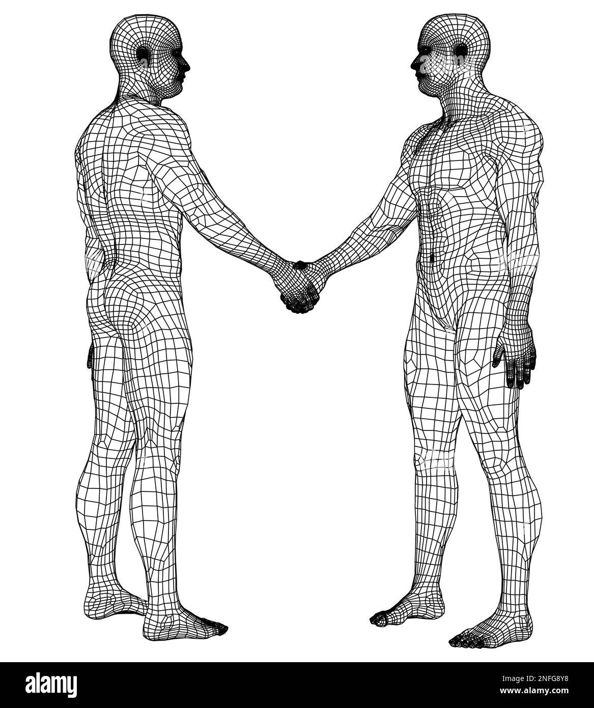 Two men shaking hands Stock Photo - Alamy