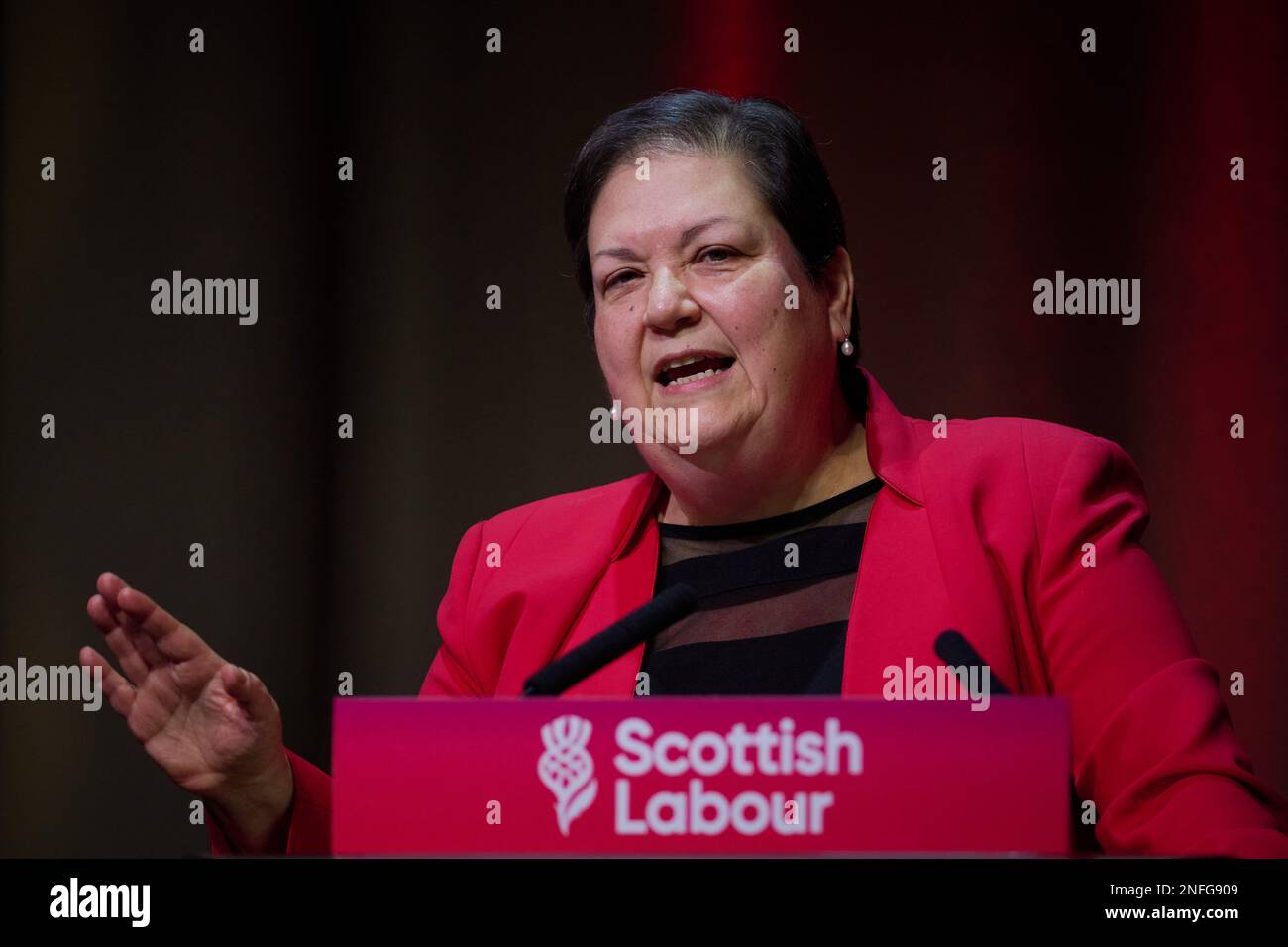 Edinburgh Scotland, UK 17 February 2023. Jackie Baillie MSP Deputy ...