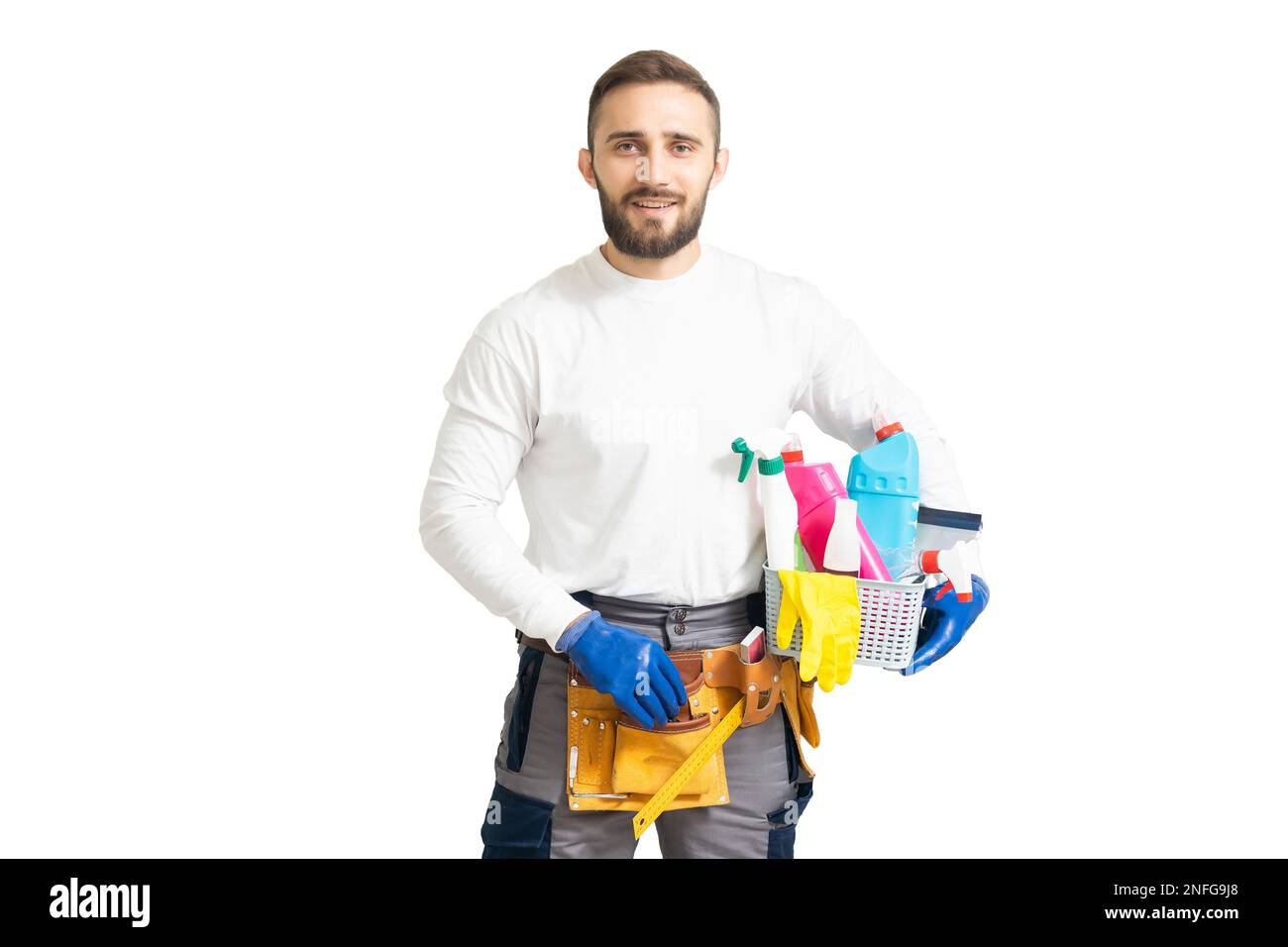 Young man laundry detergents hi-res stock photography and images - Alamy
