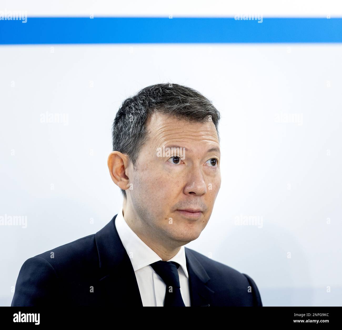 PARIS - Benjamin Smith, CEO Air France-KLM during the explanation of ...