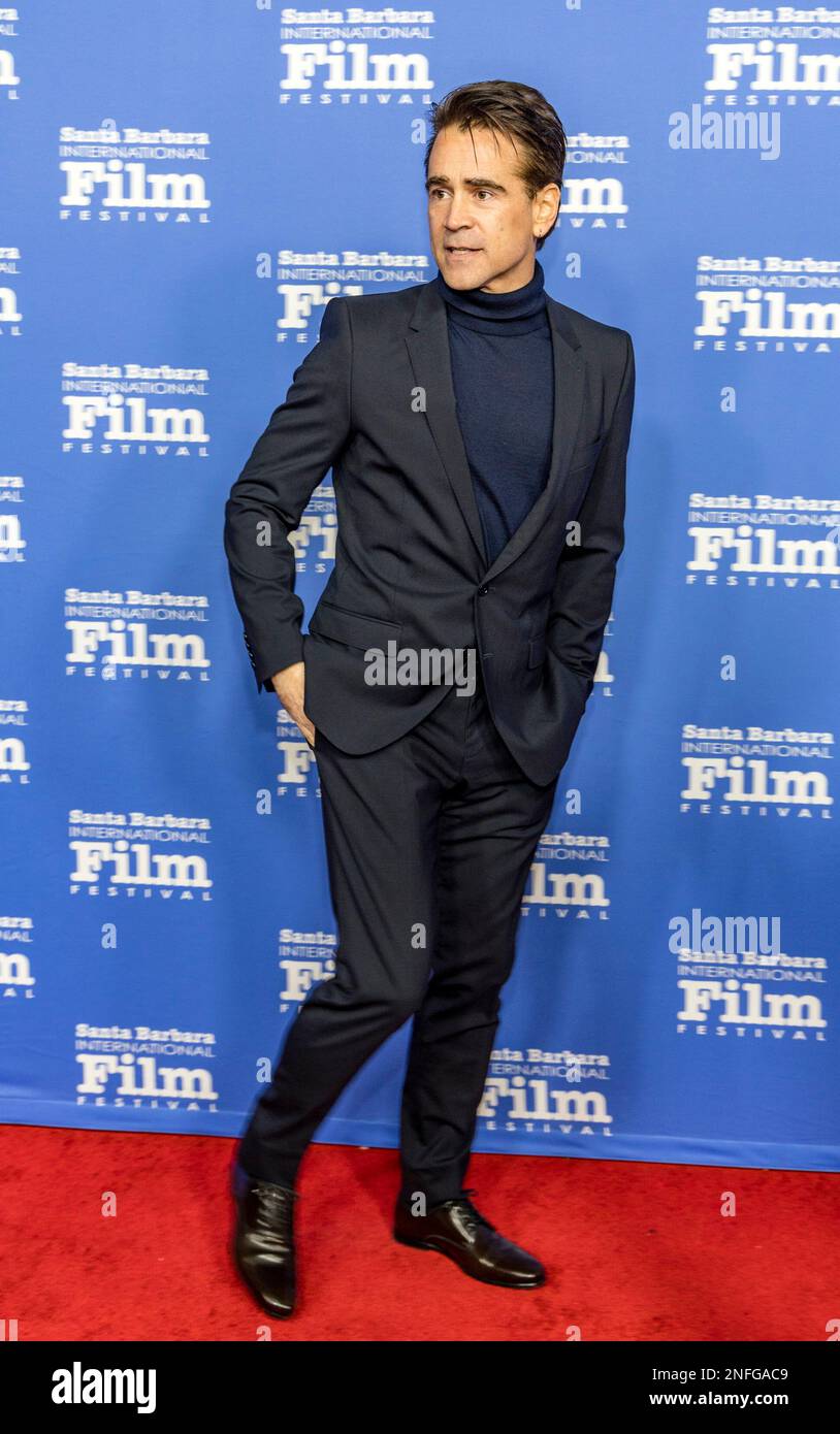 Santa Barbara, USA. 16th Feb, 2023. Colin Farrell arrives at the 2023 ...
