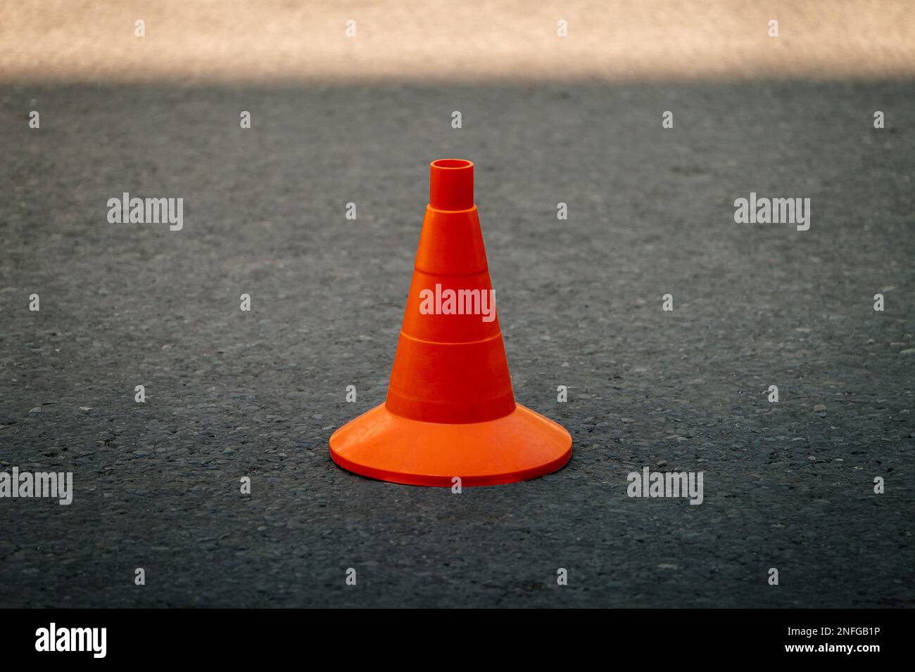 Traffic cone on street hi-res stock photography and images - Alamy