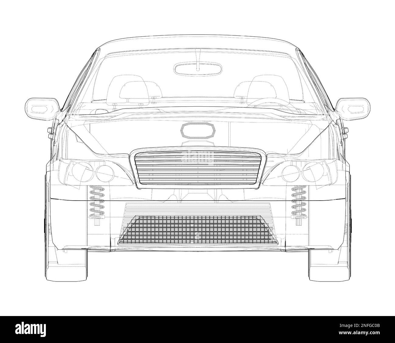 Electromobile. 3d illustration Stock Photo - Alamy