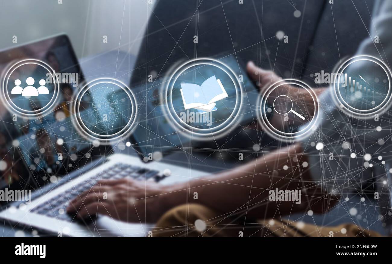 Document Management System (DMS) being setup by IT consultant working ...