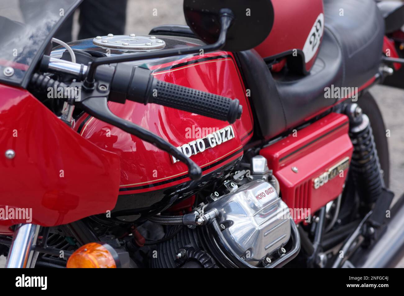 The 850cc V-twin Mk1 Le Mans was made in Italy from 1976 to 1978 Stock ...