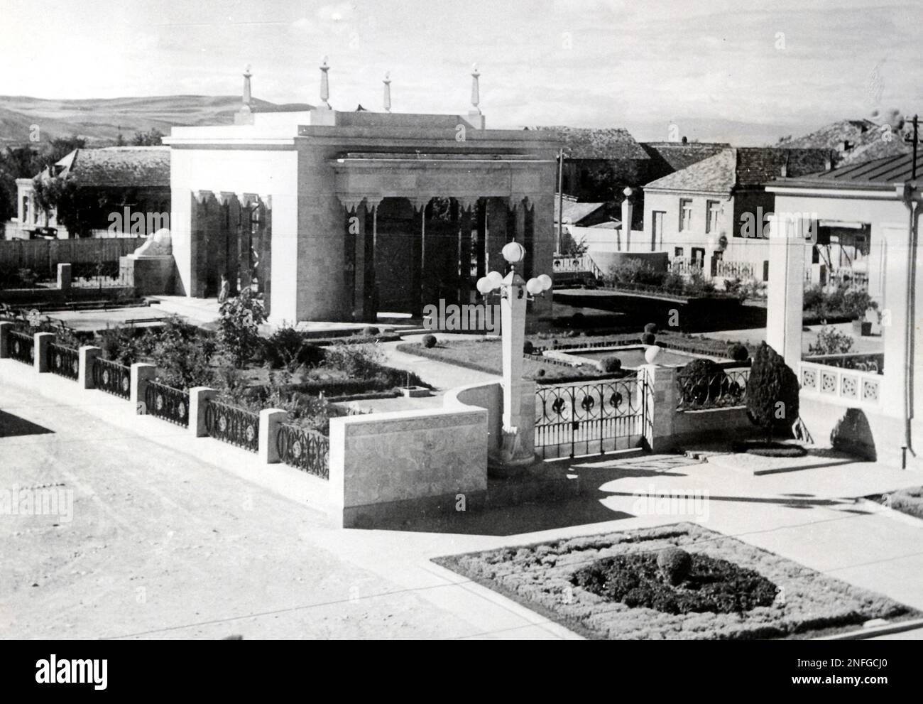 General view from 1953 of the house in which Joseph Stalin was born in ...