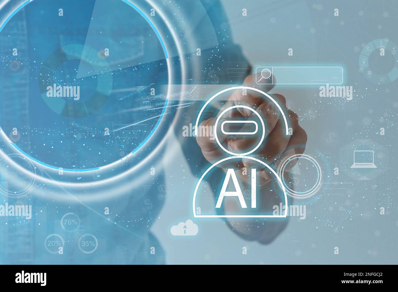 Artificial intelligence (AI), machine and deep learning and another modern computer technologies ...