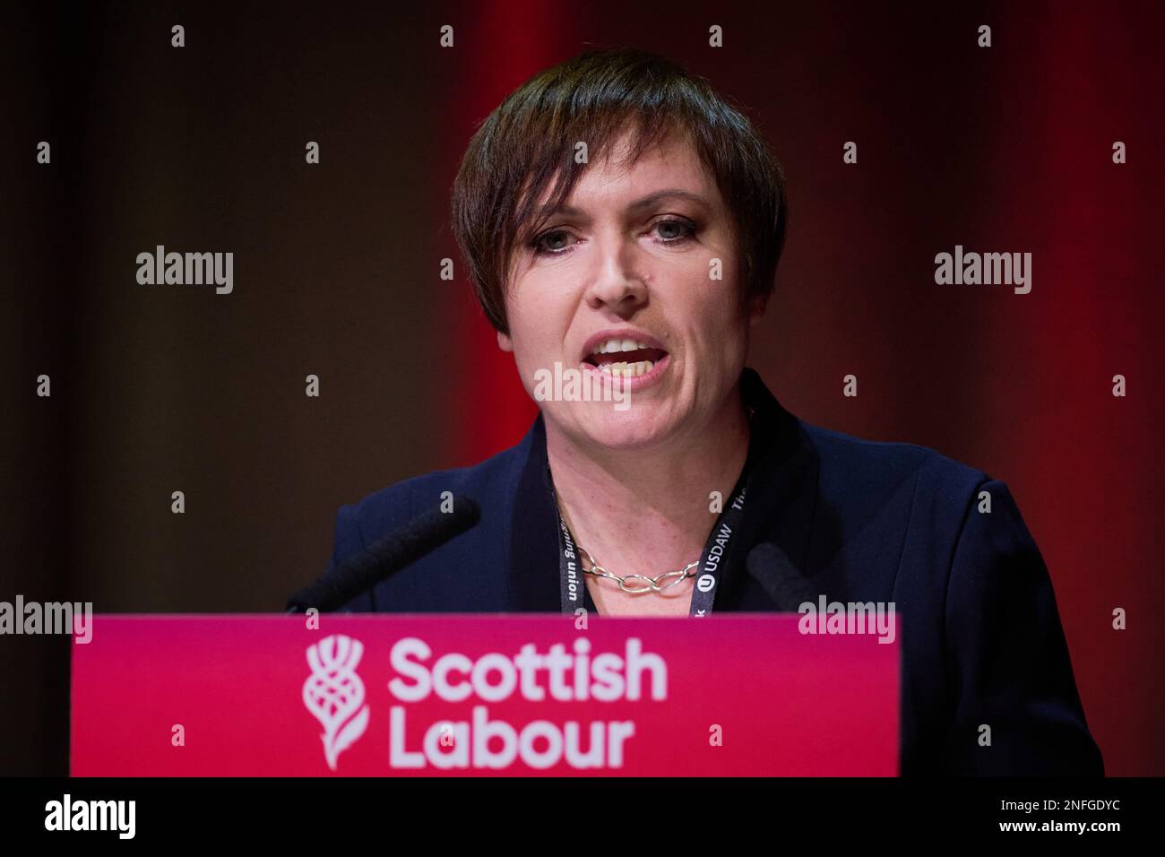 Edinburgh Scotland, UK 17 February 2023. Roz Foyer STUC General ...