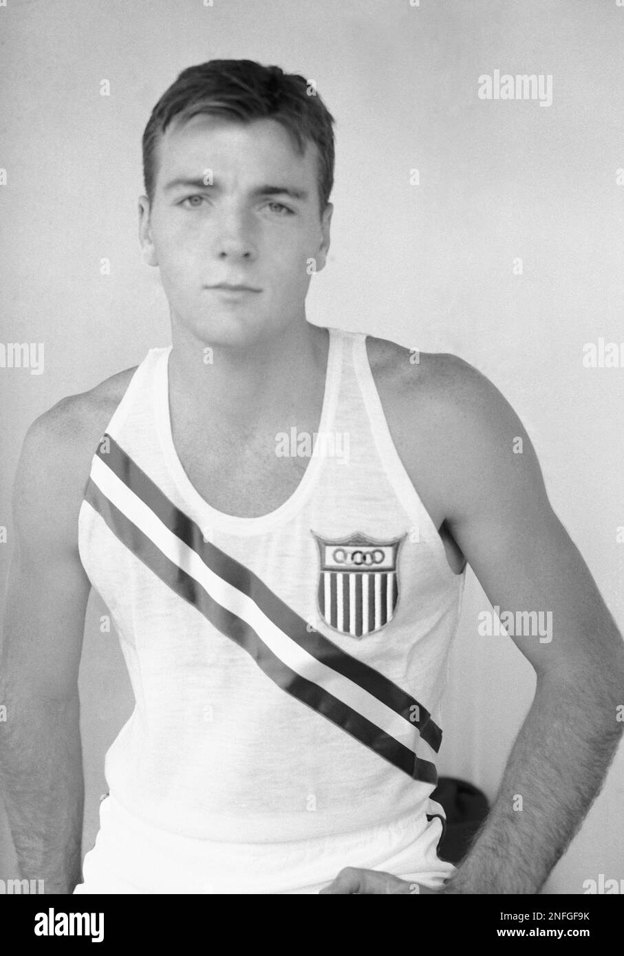 Bob Mathias, who will compete in the decathlon at the Olympics, is ...