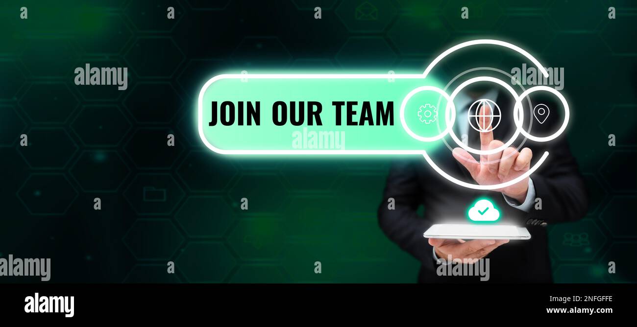 Writing displaying text Join Our Team, Internet Concept Allied Associate Work with us New ...