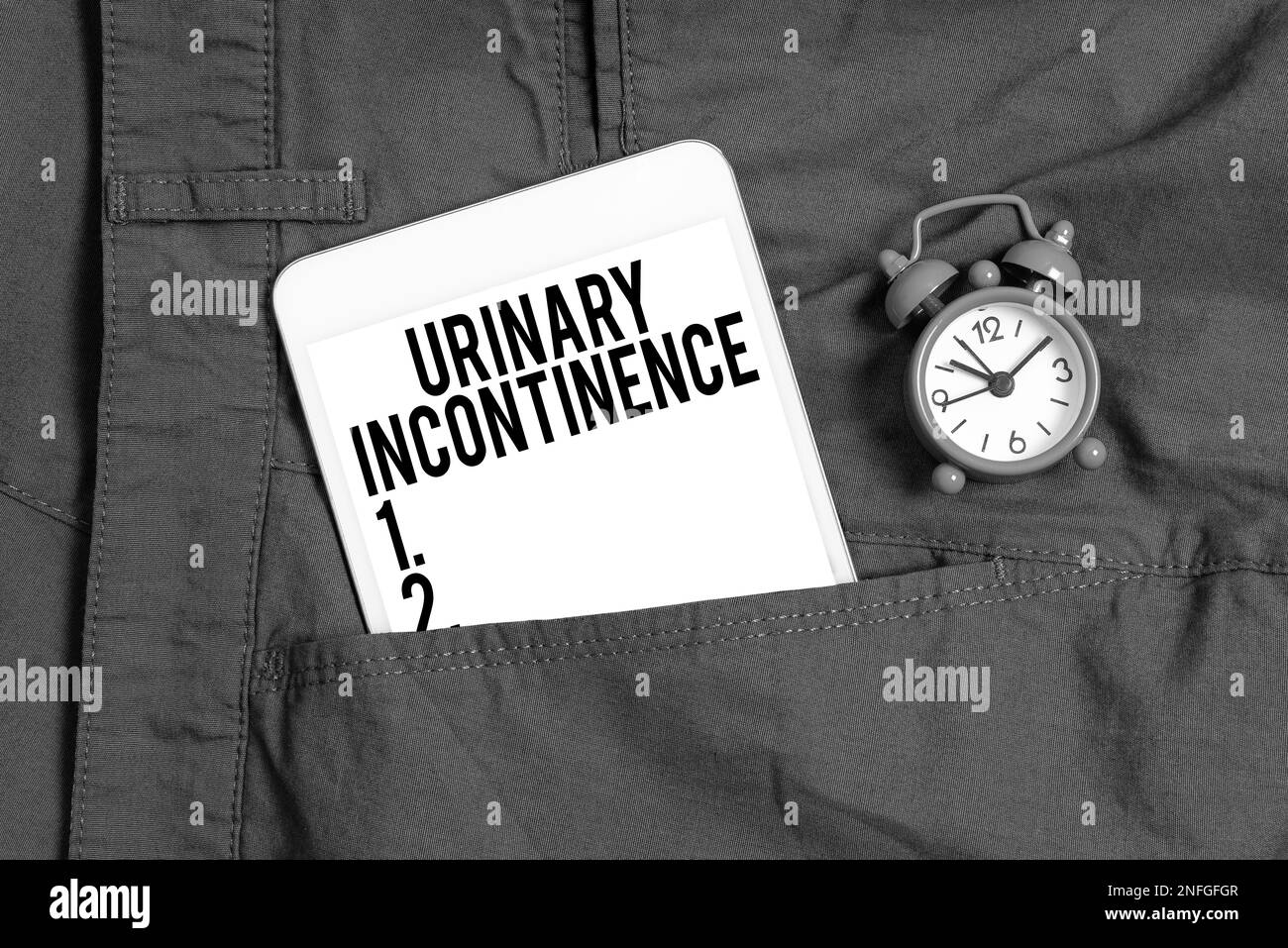 Text sign showing Urinary Incontinence. Business showcase uncontrolled ...