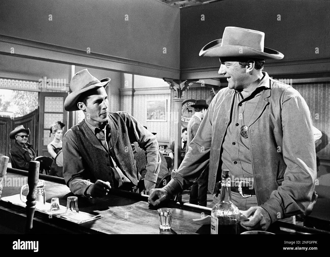 Hickman (Hick) Hill, left, shown making his acting debut is a segment ...