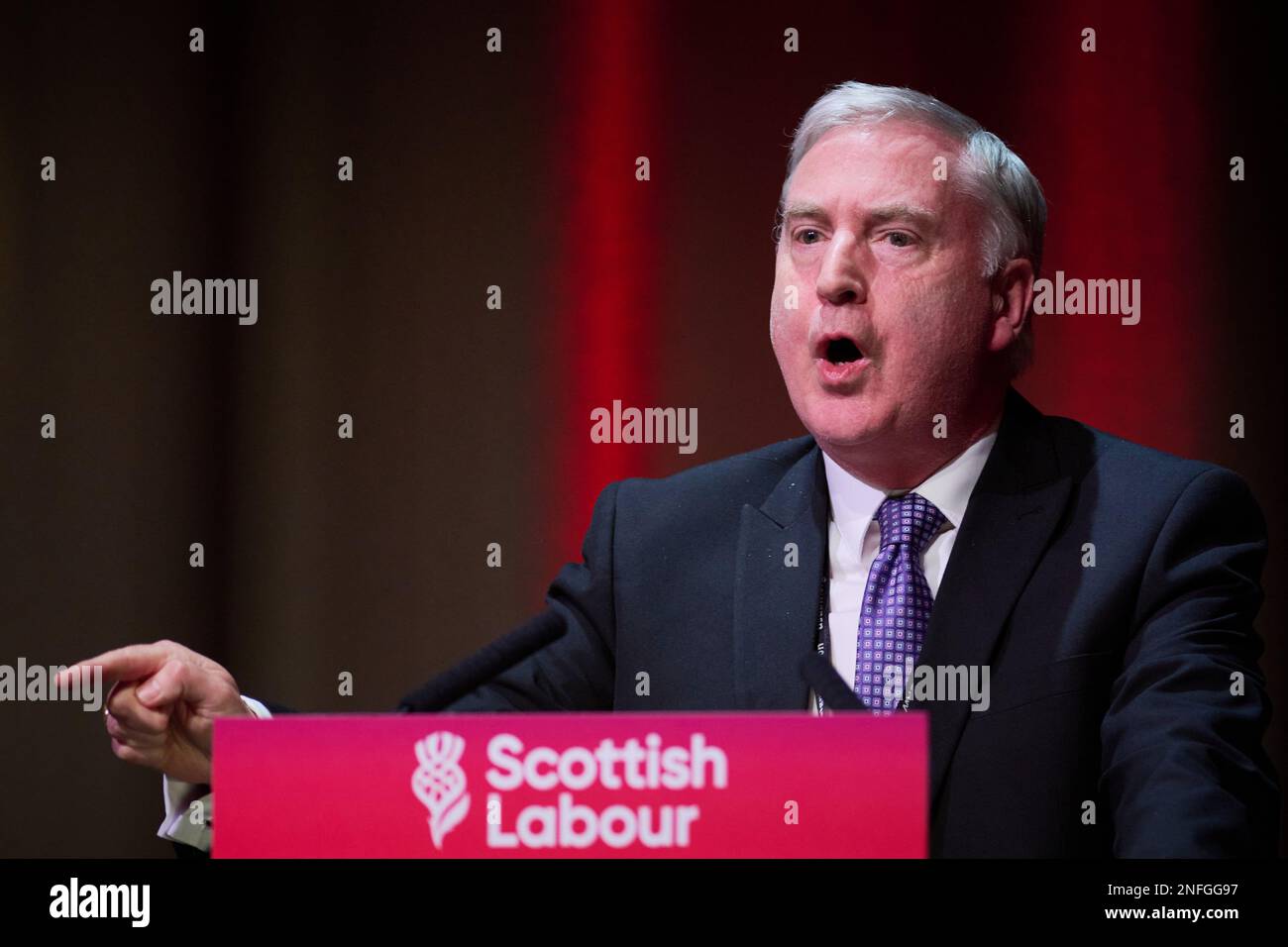 Edinburgh Scotland, UK 17 February 2023. James Kelly General Secretary ...