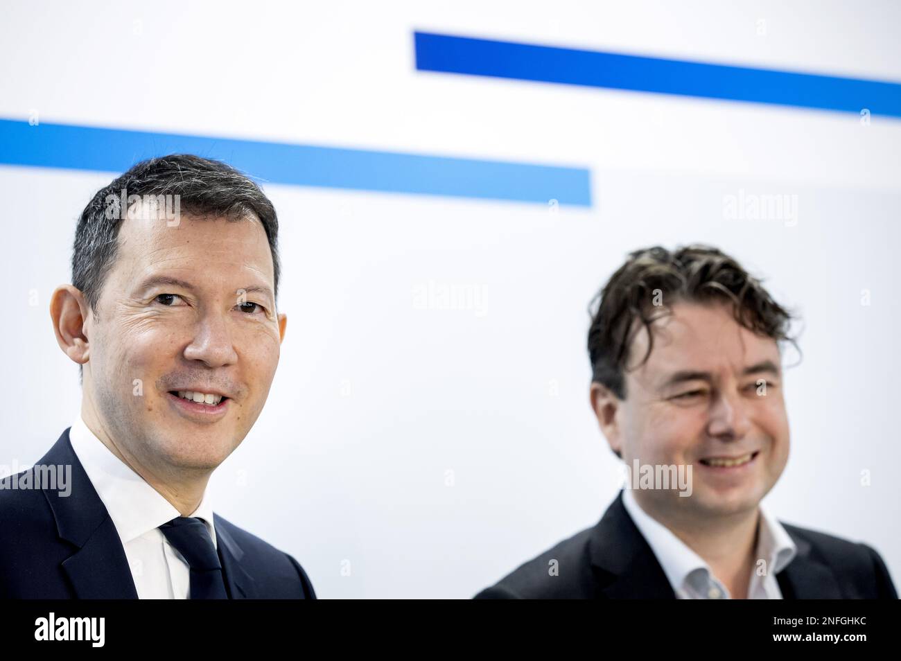 PARIS - Benjamin Smith, CEO Air France-KLM and Steven Zaat, CFO Air ...