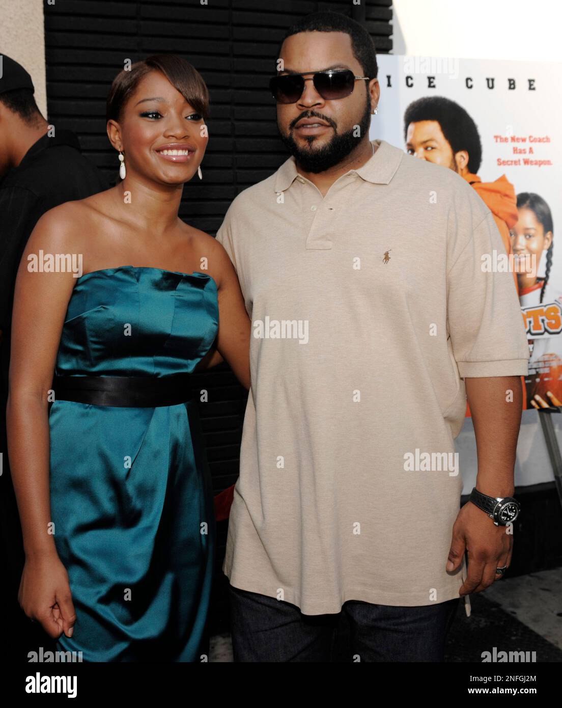 Keke Palmer, left, and Ice Cube pose together at the premiere of the ...