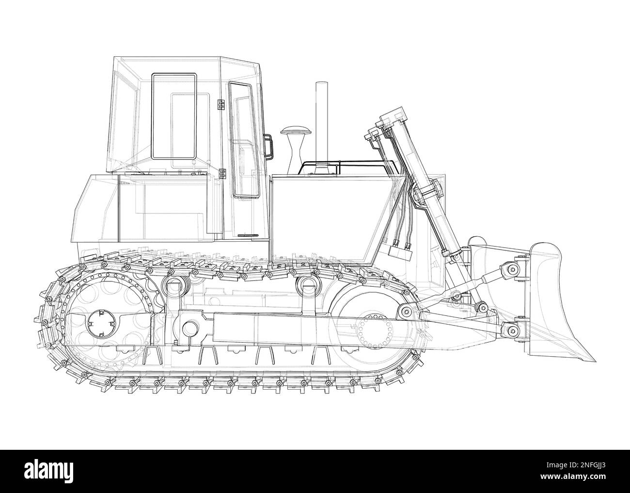 Earth mover, bulldozer Stock Photo - Alamy