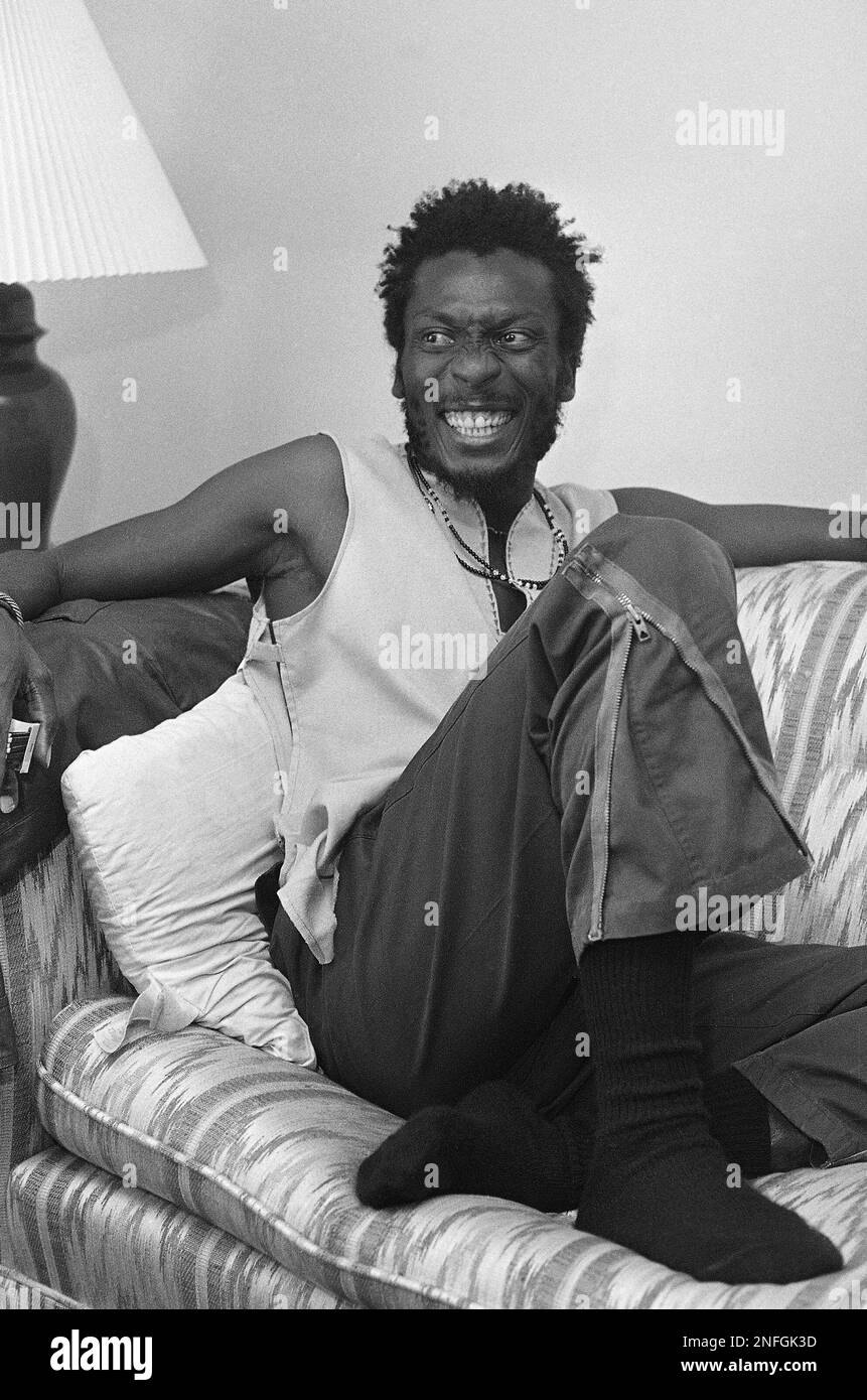Reggae star Jimmy Cliff, shown during an interview in Los Angeles where ...