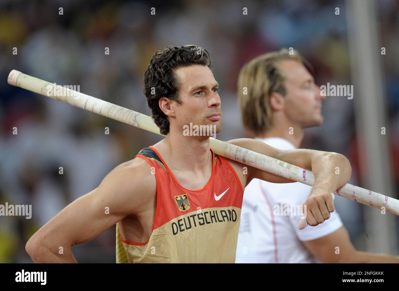 Germany's Danny Ecker concentrates in the qualification for the men's ...
