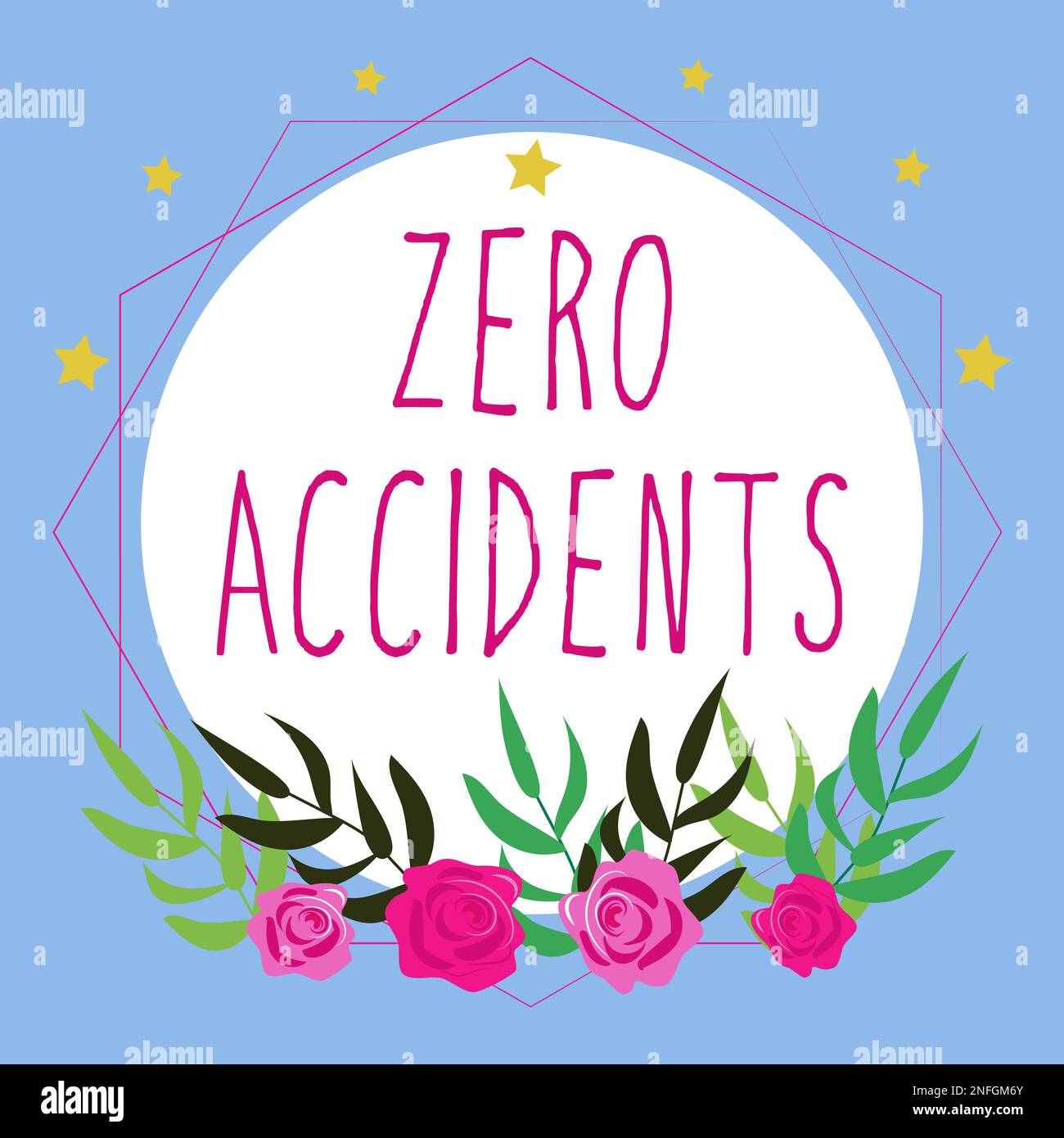 Text sign showing Zero Accidents. Business idea important strategy for ...