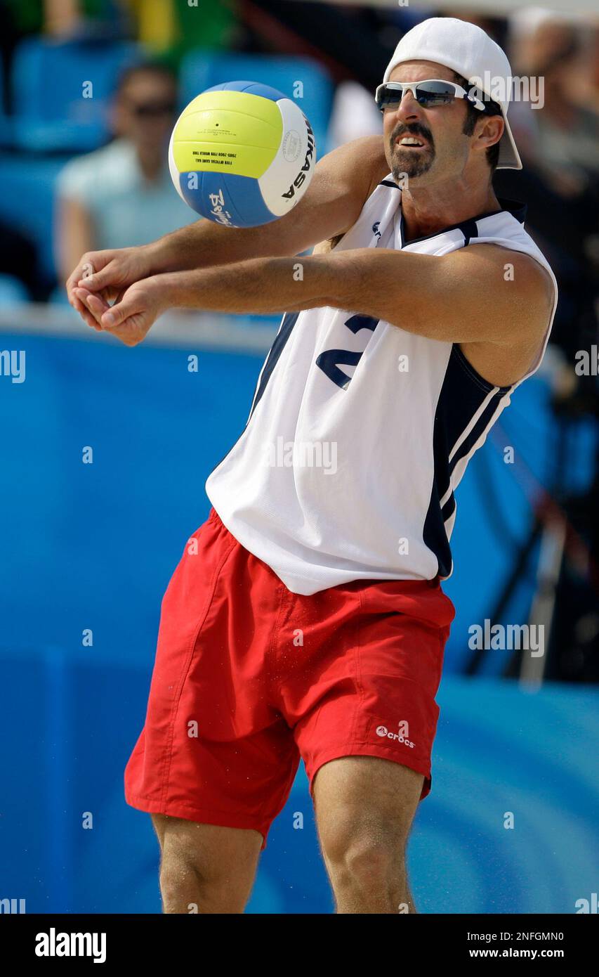 U.S.'s Todd Rogers in action against Georgia in semi final beach ...