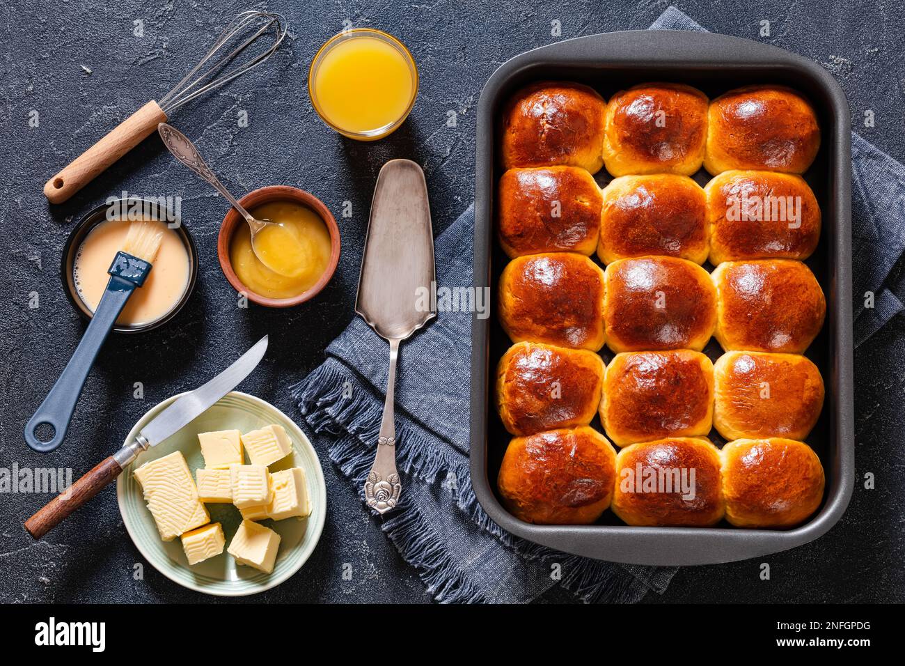 Hawaiian sweet rolls, portuguese sweet bread, soft and stretchy buns in ...
